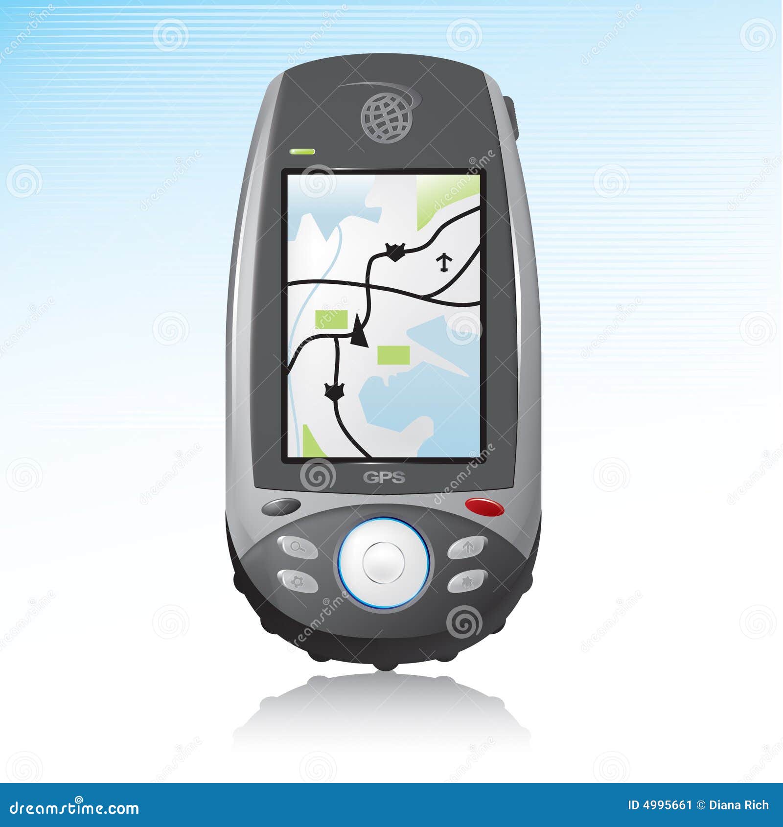Icono Handheld Del Dispositivo Del GPS Ilustración del Vector ...