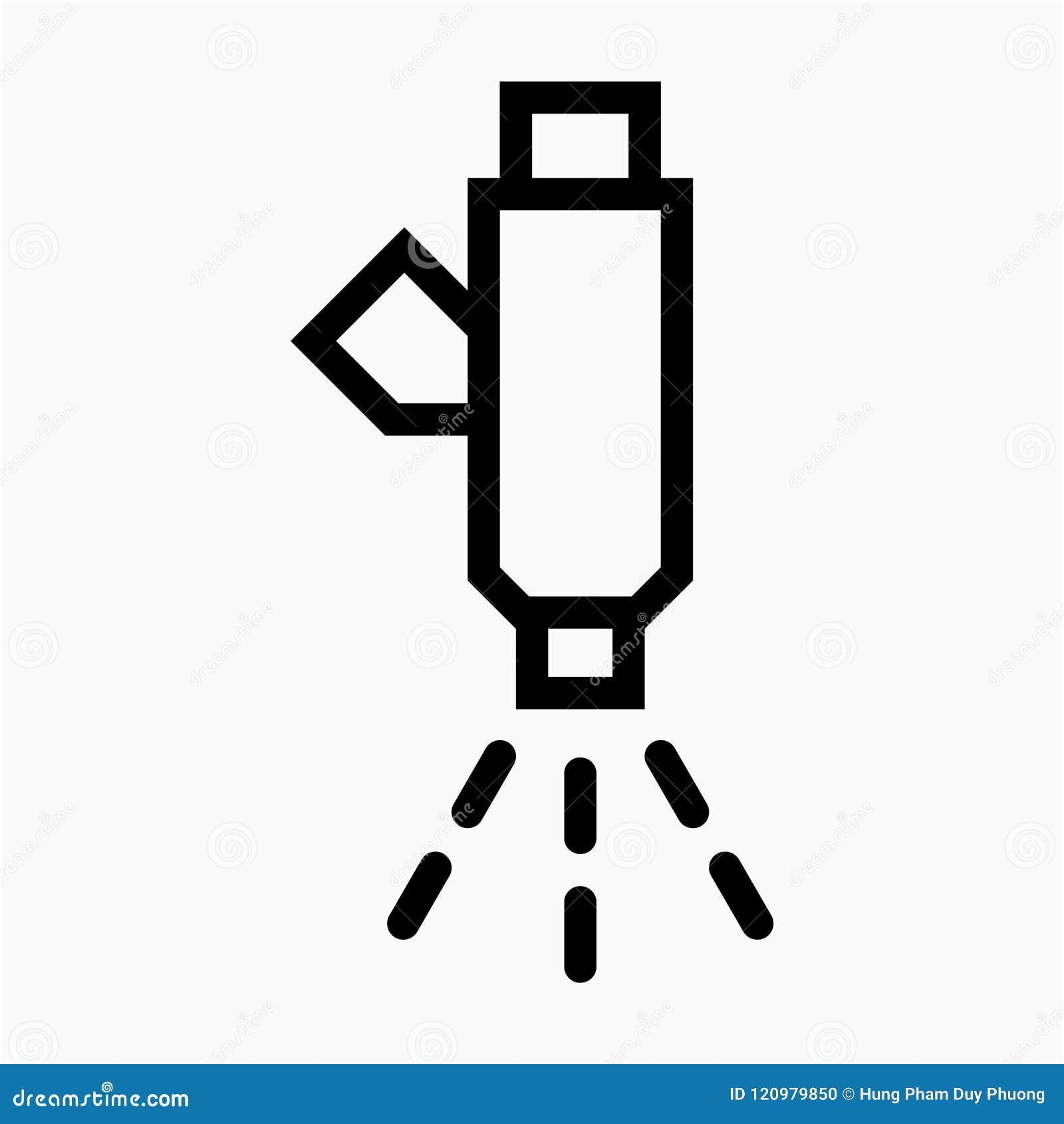 Icono Hermoso Del Vector Del Inyector De Combustible De Automóvil Del Esquema Ilustración del ...