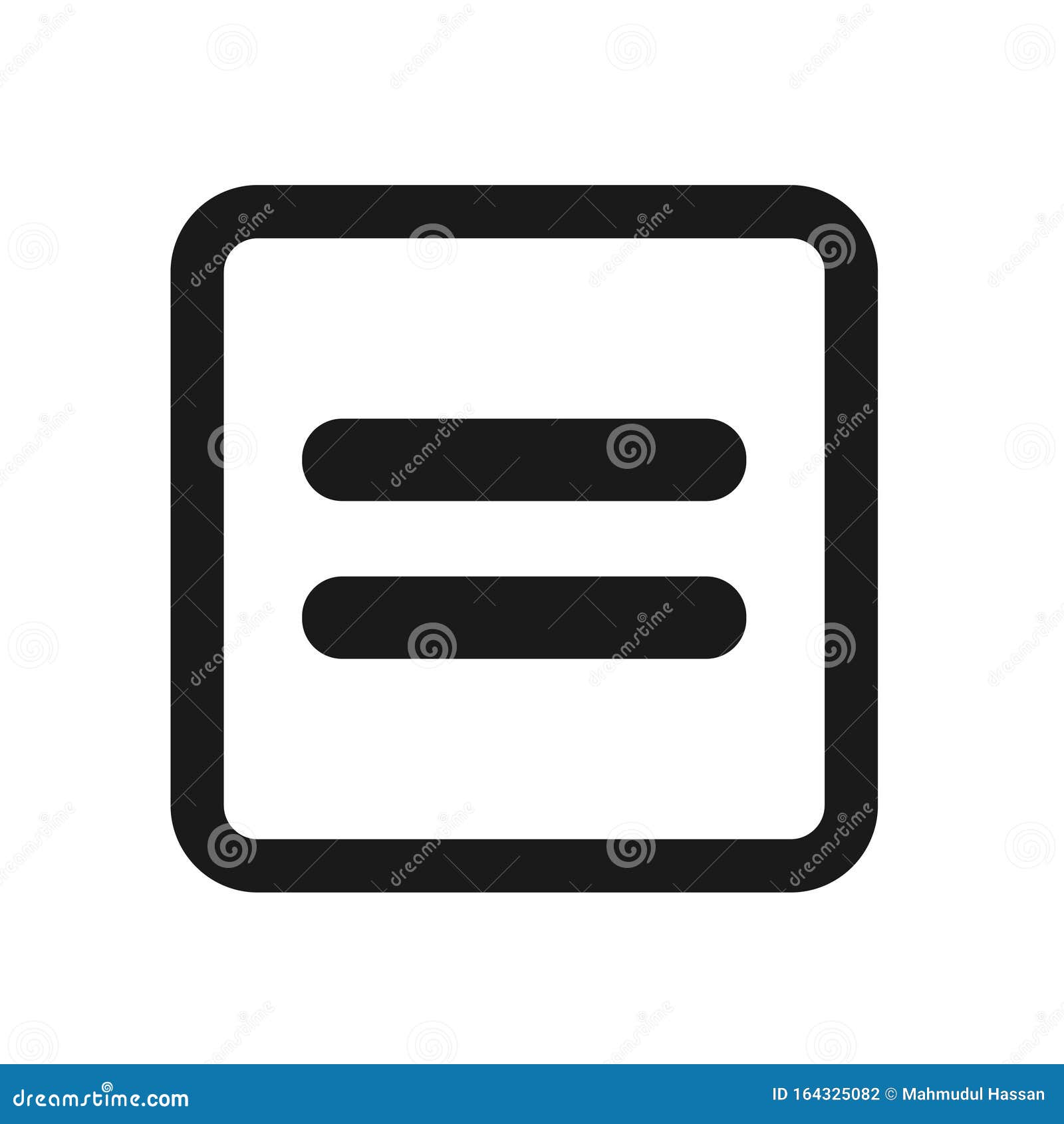 Icono Igual, Ilustración Plana De Igual - Vector Ilustración del Vector ...