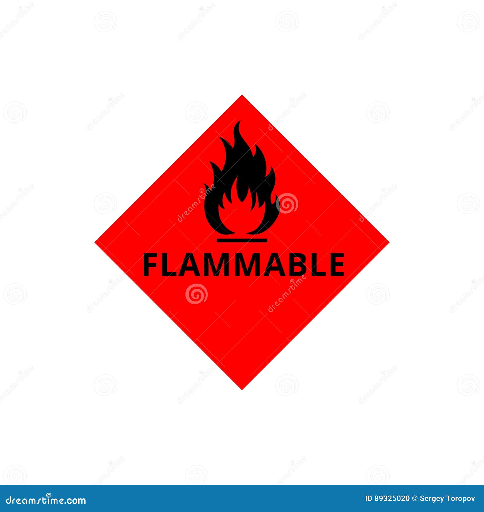 Icono Inflamable De La Muestra Ilustración del Vector - Ilustración de ...