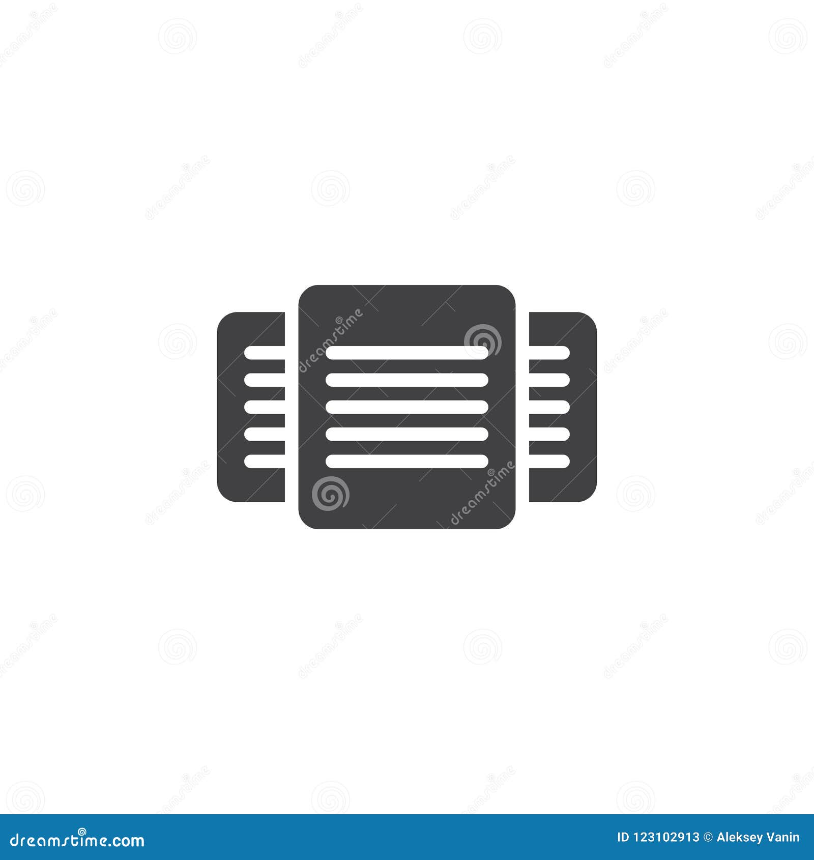 Icono invertido del vector ilustración del vector. Ilustración de texto ...