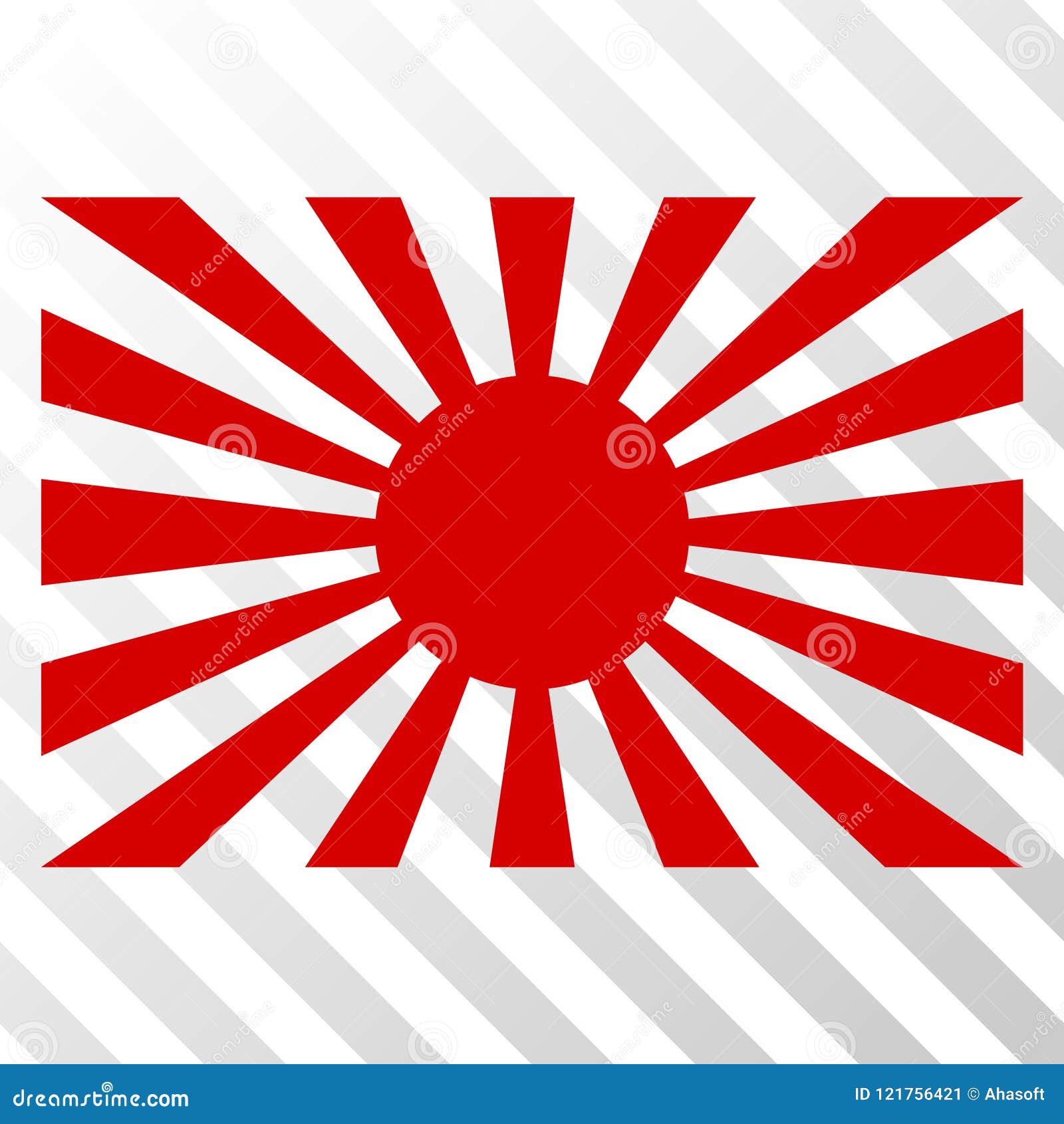 Icono Japonés Del Vector EPS Del Sol Naciente Ilustración del Vector ...