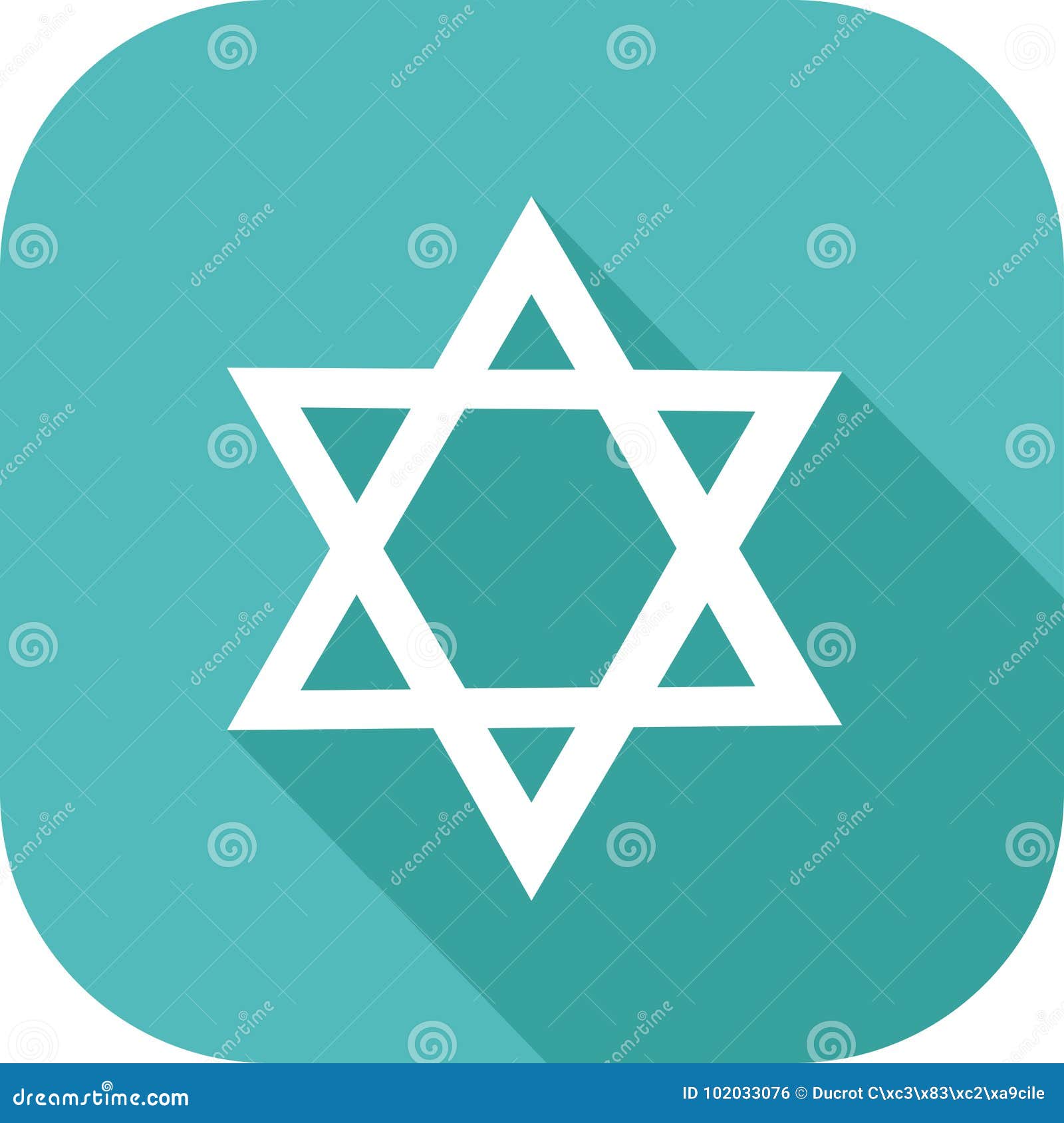 Icono judío de la religión ilustración del vector. Ilustración de ...