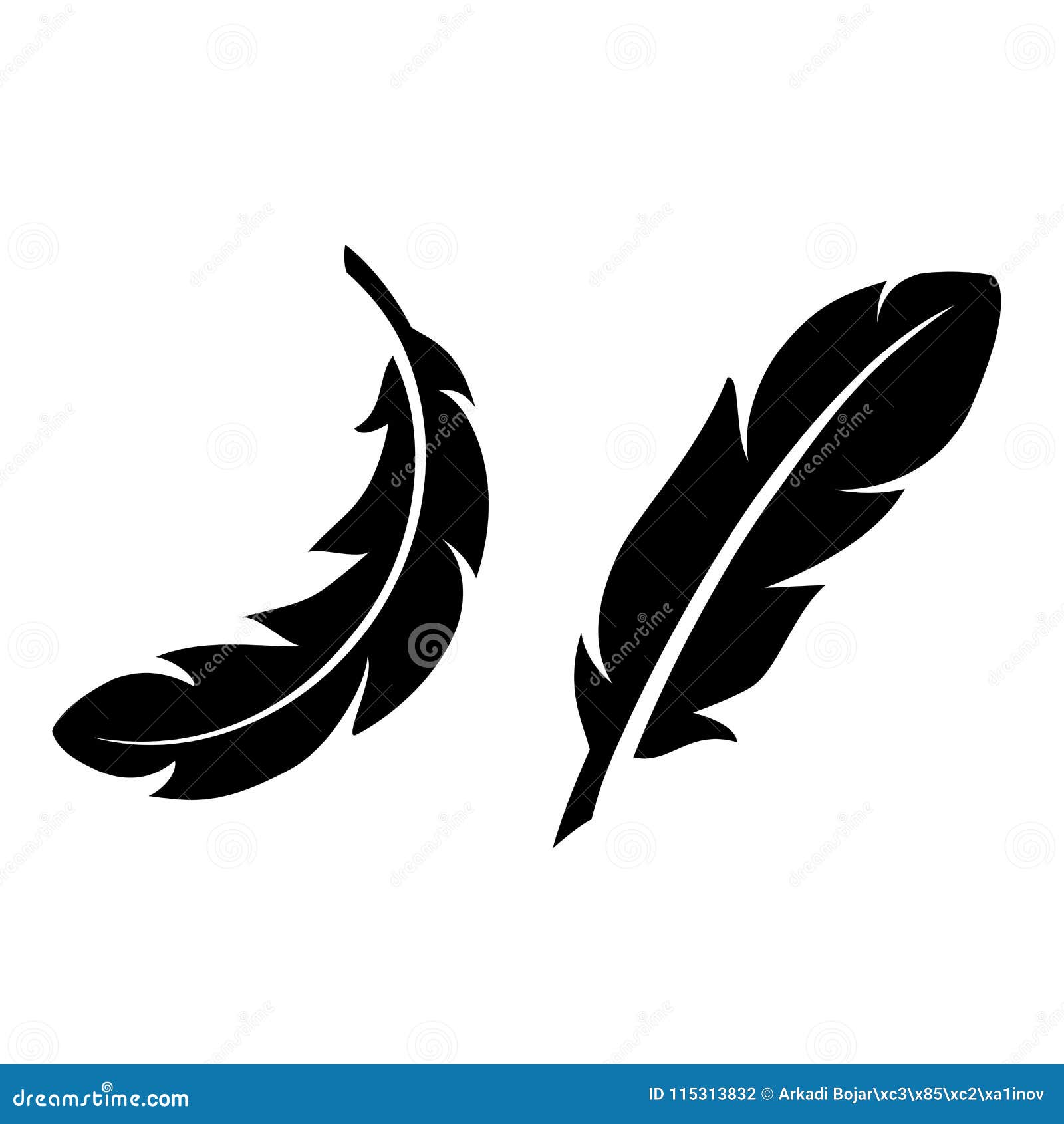 Icono Ligero Del Vector De La Pluma Ilustración del Vector ...