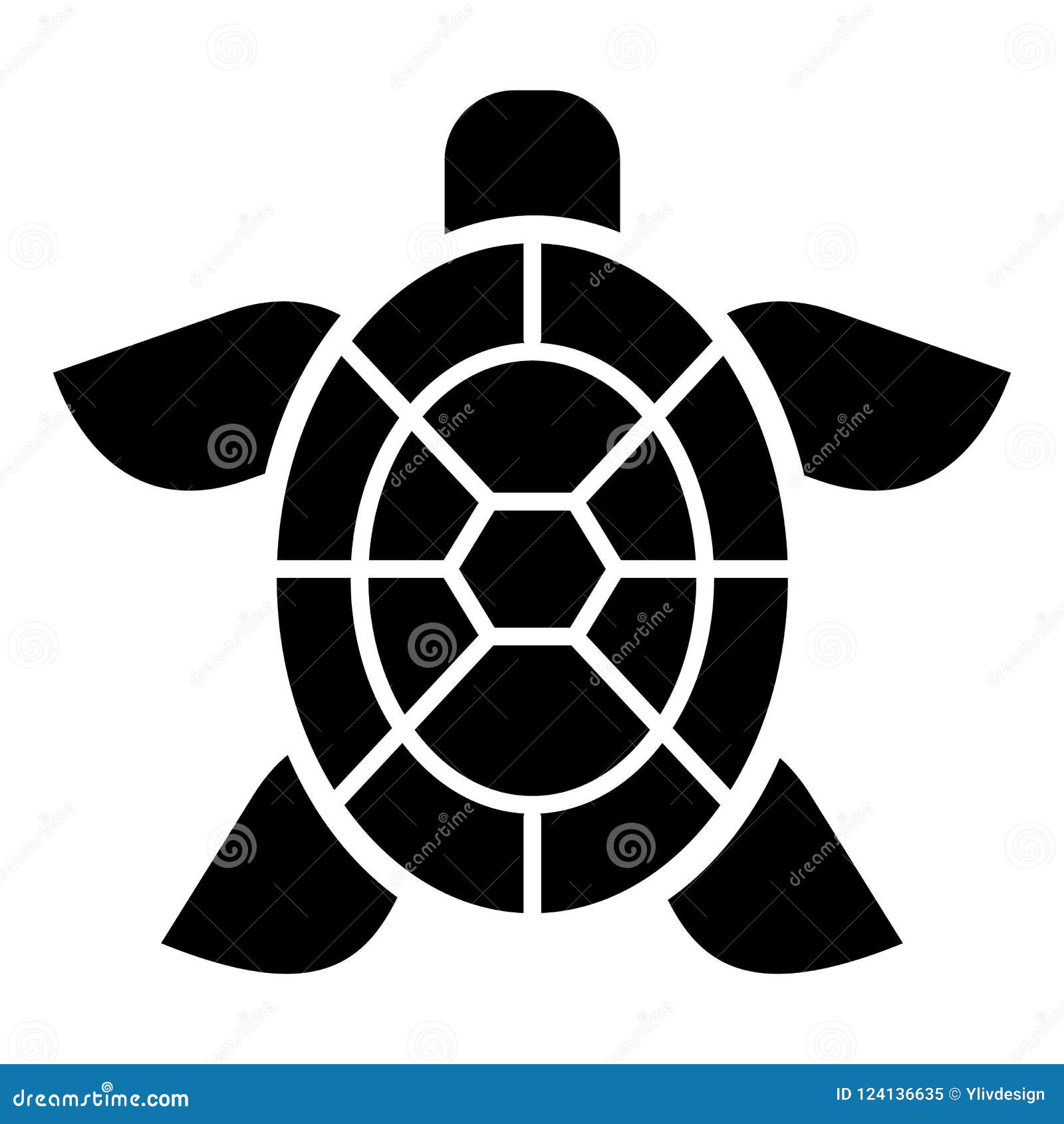 Icono Lindo De La Tortuga, Estilo Simple Ilustración del Vector ...