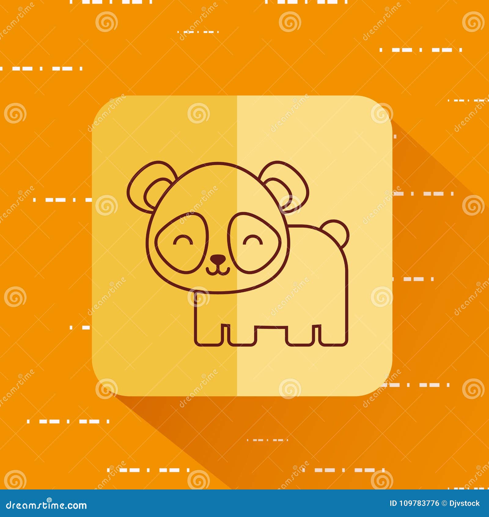 Icono Lindo Del Oso De Panda Ilustración del Vector - Ilustración de ...