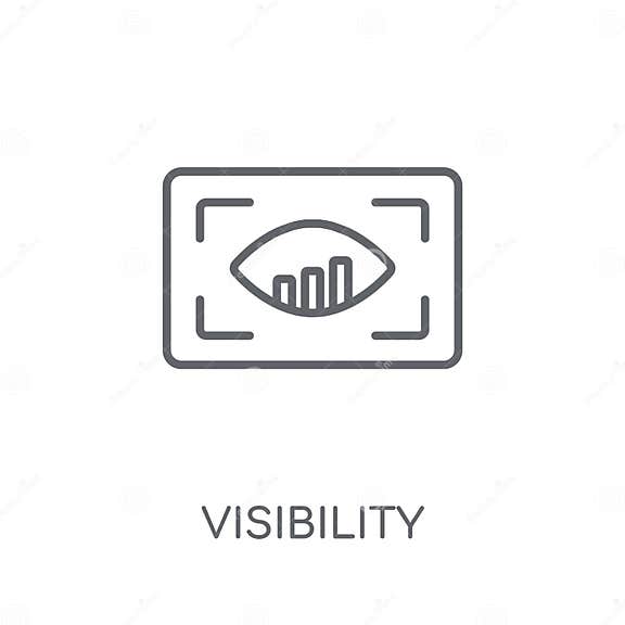 Icono Linear De La Visibilidad Concepto Moderno O Del Logotipo De La ... Icono Linear De La Visibilidad Concepto Moderno O Del Logotipo De La ...