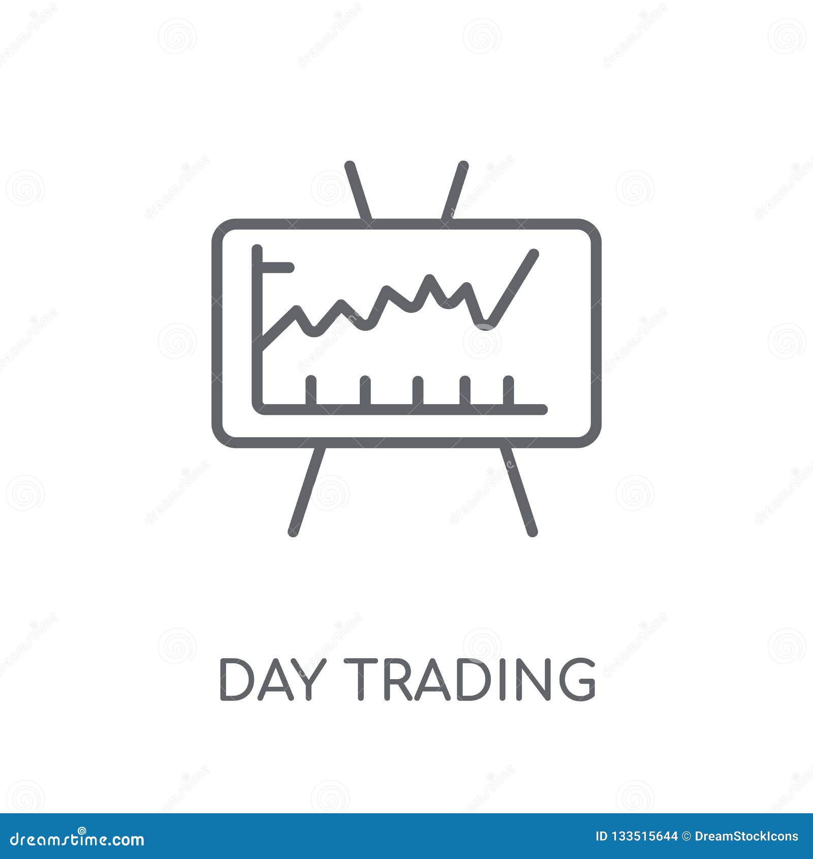 Icono Linear Del Comercio De Día Concepto Moderno Del Logotipo Del ...