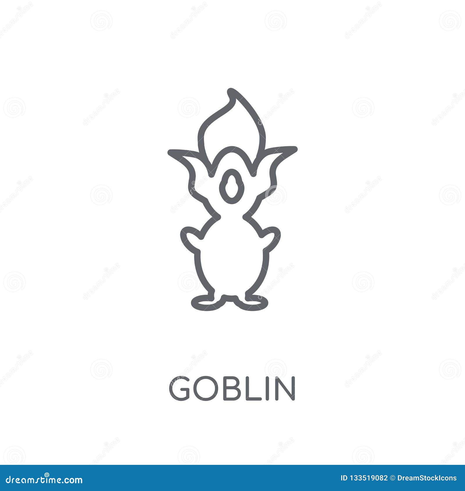 Icono Linear Del Duende Concepto Moderno Del Logotipo Del Duende Del ...