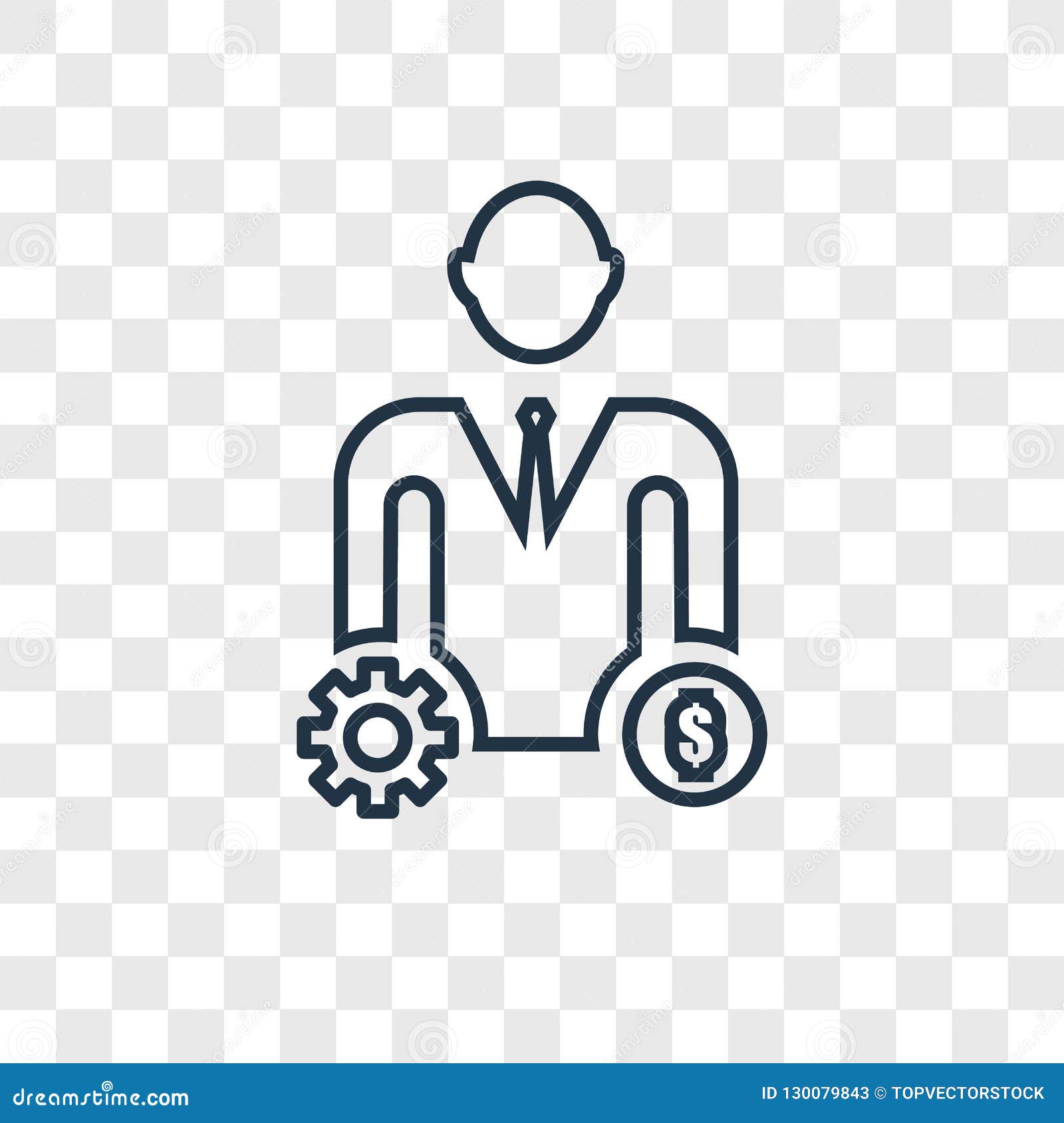 Icono Linear Del Vector Del Concepto Del Creador Aislado En Backg ...