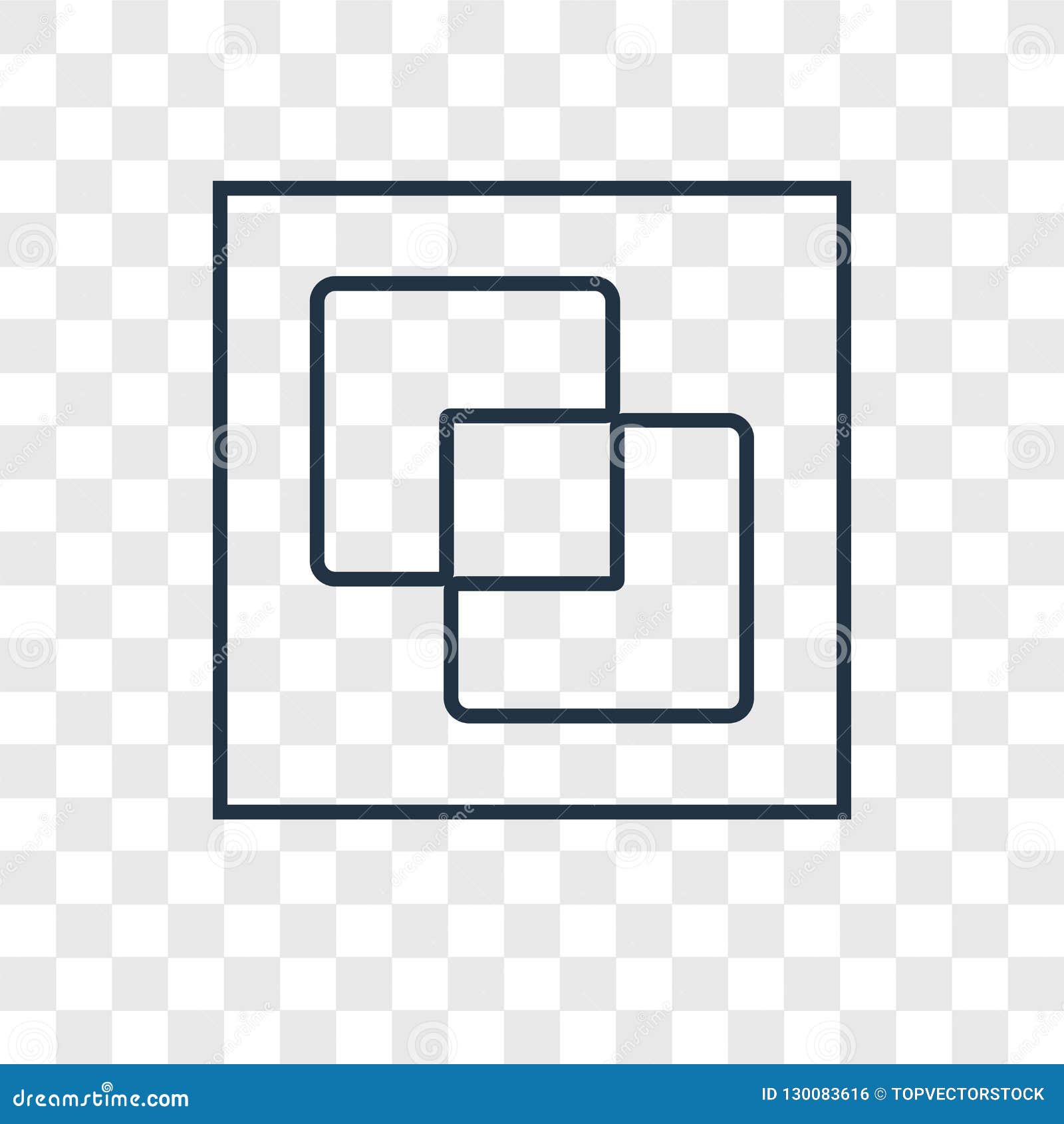 Icono Linear Del Vector Del Concepto De La Divisoria Aislado En Backgr ...