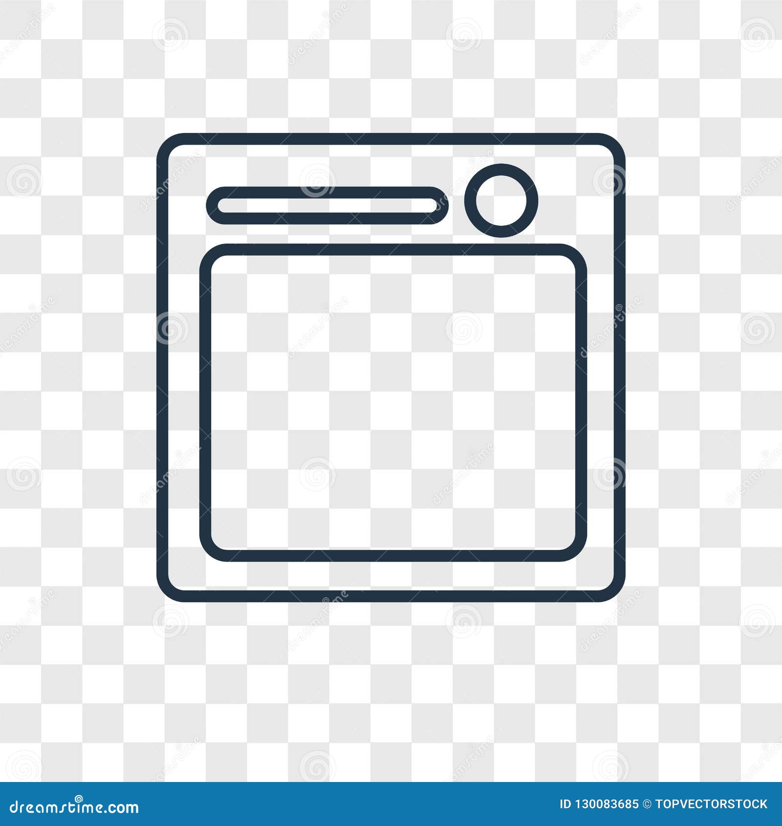 Icono Linear Del Vector Del Concepto De La Tabla Aislado En Backgro ...