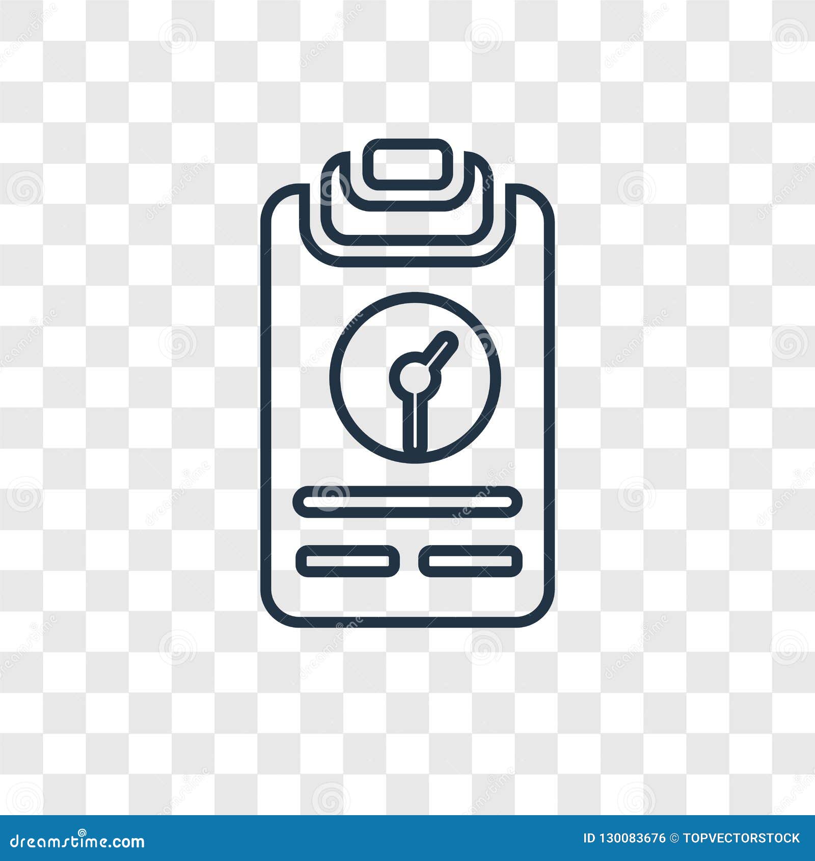 Icono Linear Del Vector Del Concepto De Los Expedientes Aislado En ...