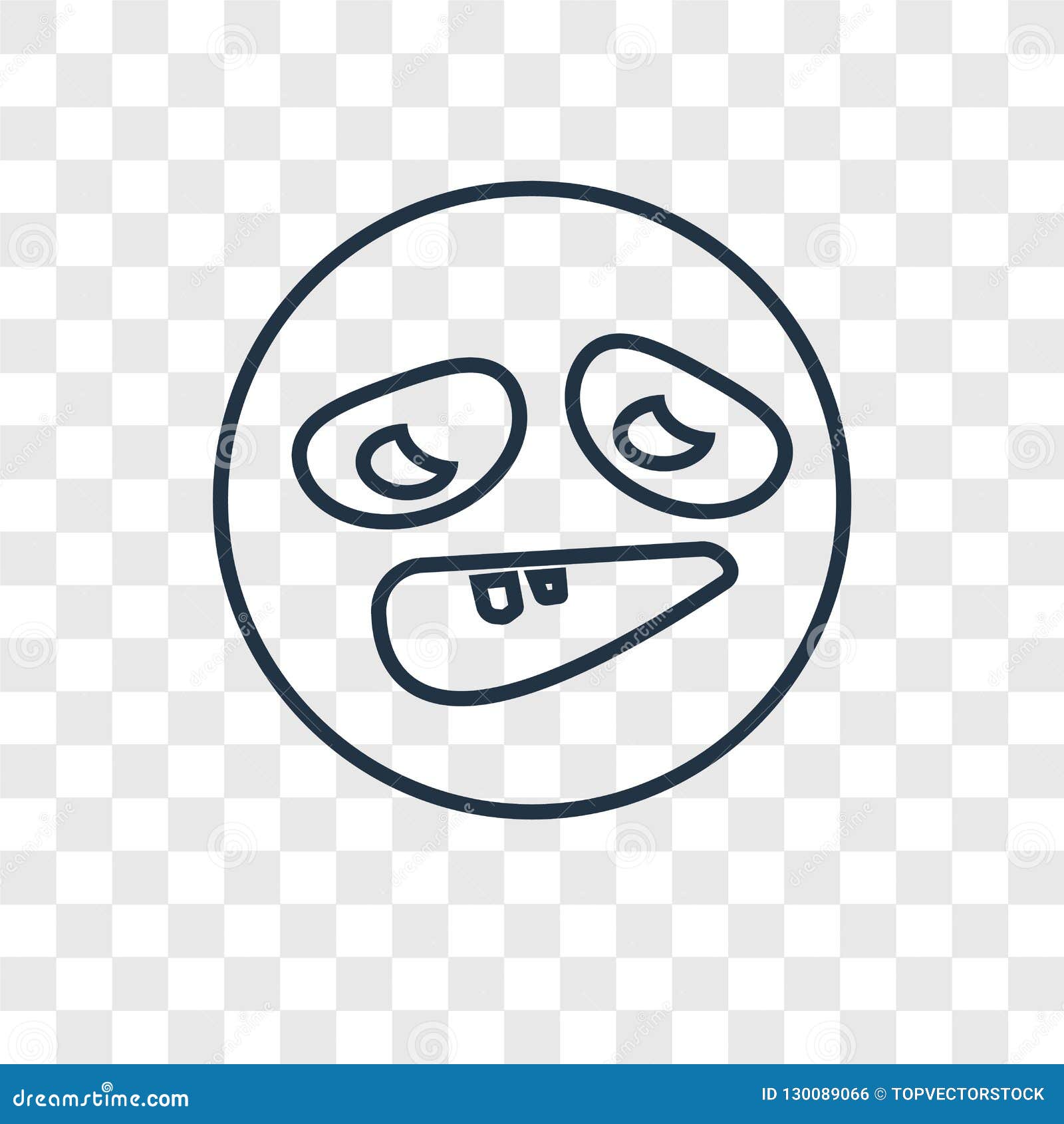 Icono Linear Del Vector Loco Del Concepto Aislado En Backgro ...