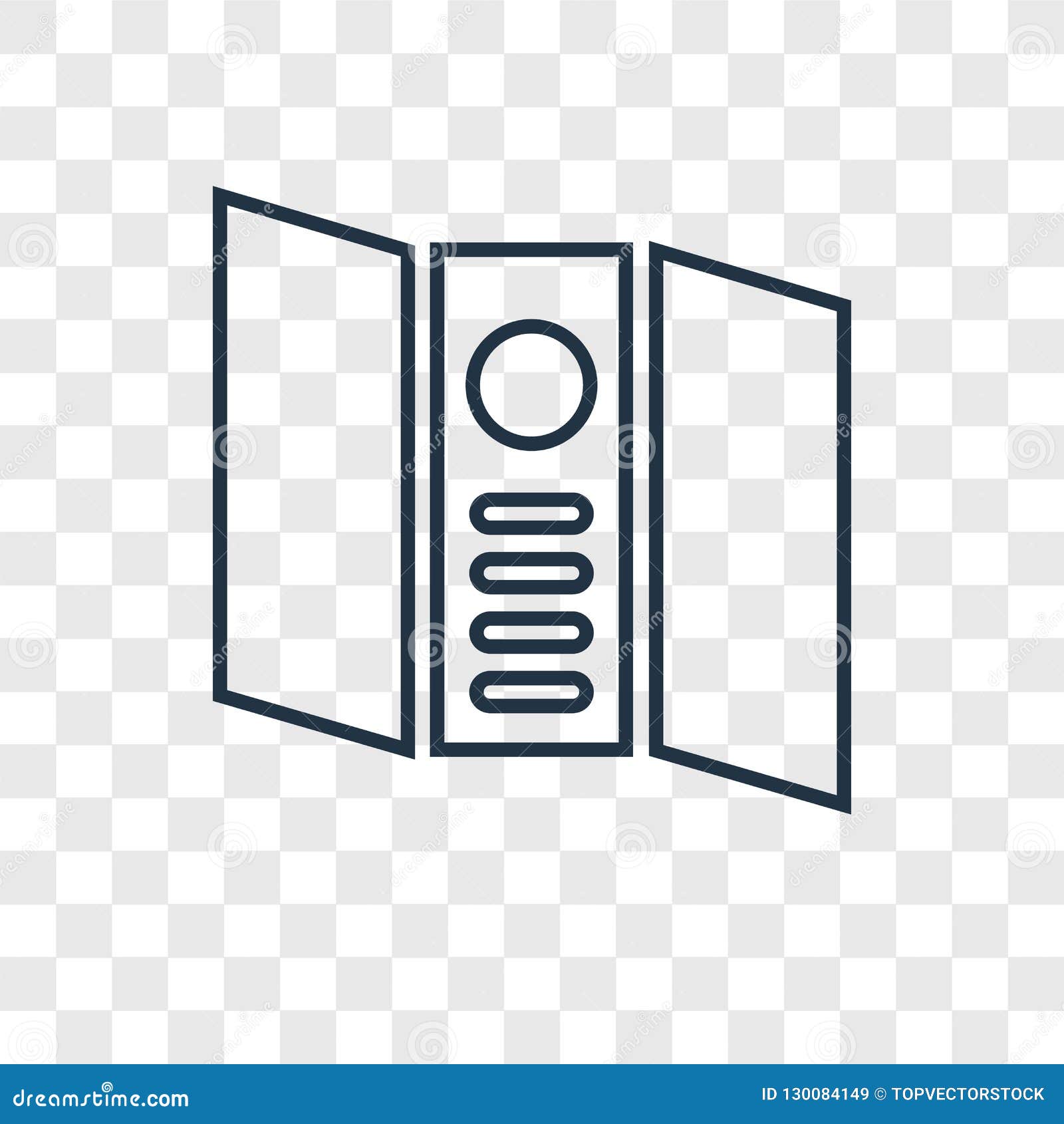 Icono Linear Del Vector Triple Del Concepto Aislado En Backg ...