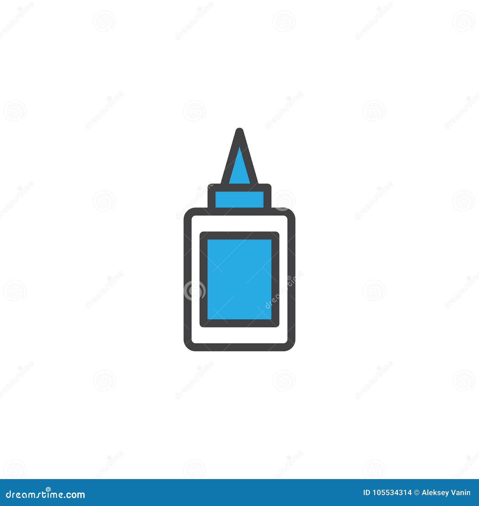 Icono Llenado Botella Del Esquema Del Pegamento Ilustración del Vector ... Icono Llenado Botella Del Esquema Del Pegamento Ilustración del Vector ...