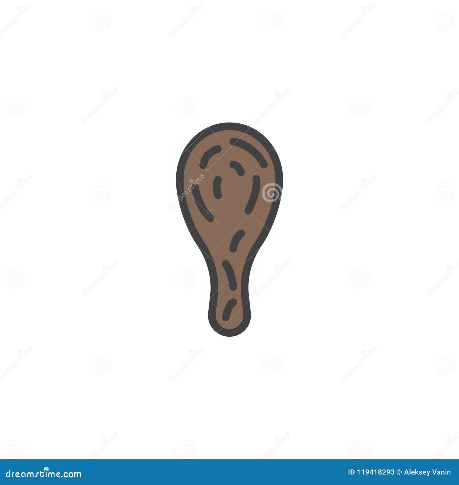 Icono Llenado Garrote Del Esquema Ilustración del Vector - Ilustración ...