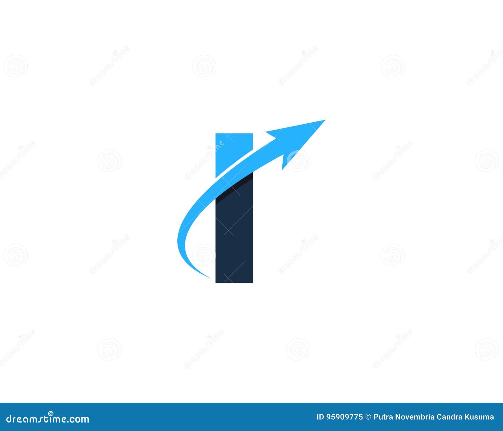 Icono Logo Design Element De La Letra I Ilustración del Vector ...