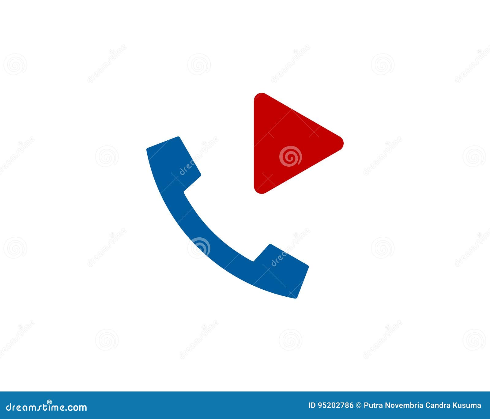 Icono Logo Design Element De La Llamada Ilustración del Vector ...