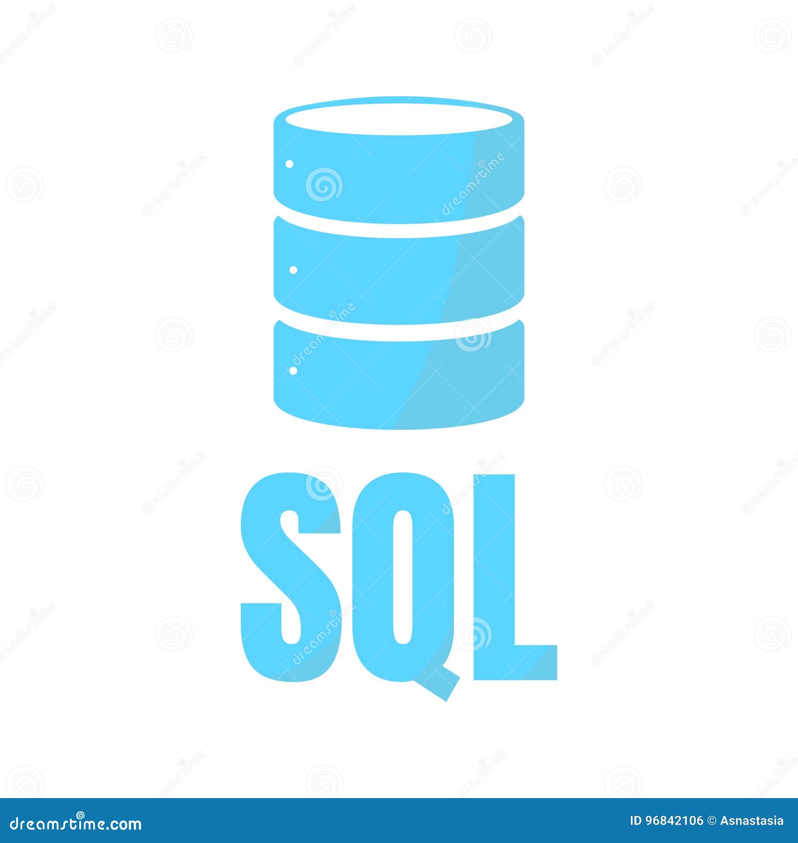 Icono Logo Design UI O UX App De La Base De Datos SQL Ilustración del ...