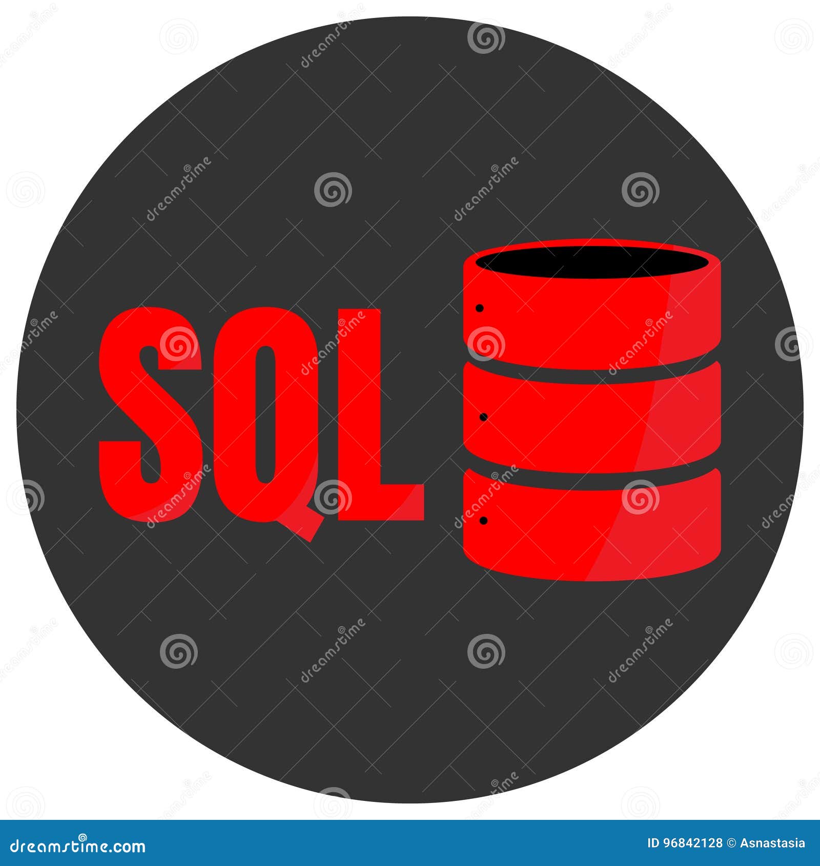 Icono Logo Design UI O UX App De La Base De Datos SQL Ilustración del ...
