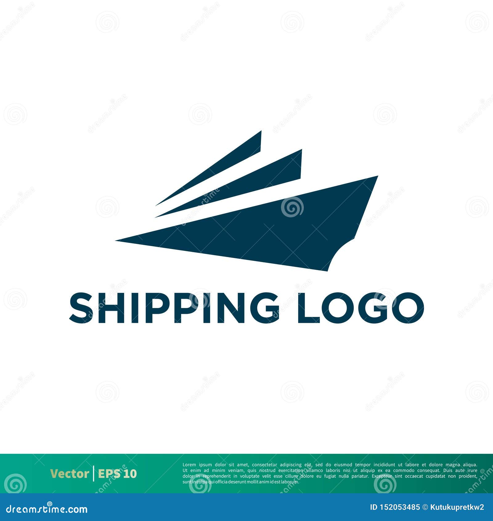 Icono Logo Template Illustration Design Del Vector De La Nave Vector ...