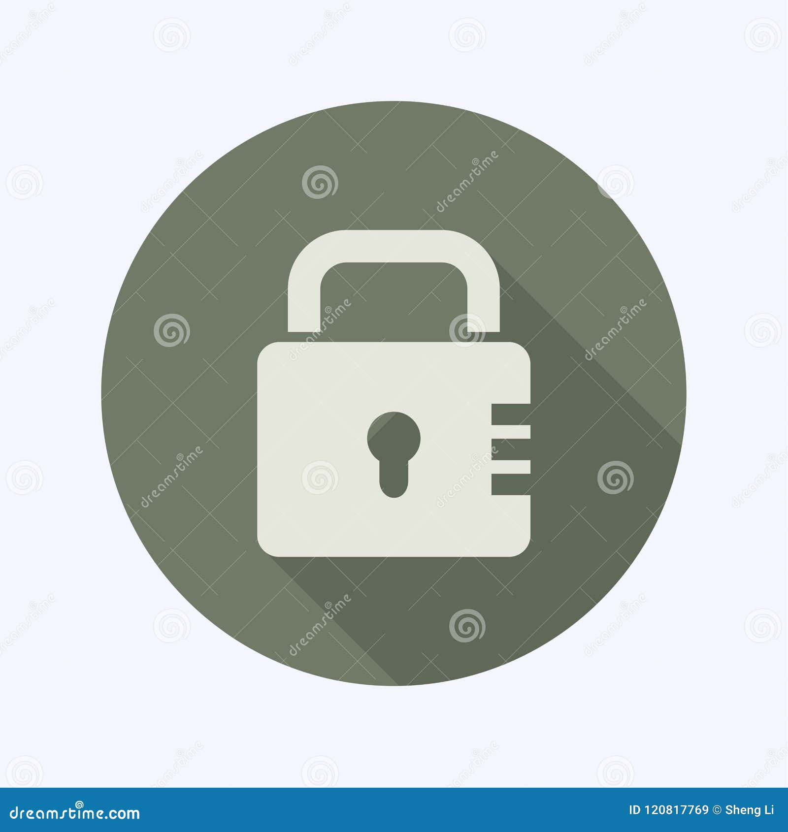 Icono Plano, Cerradura, Vector Ilustración del Vector - Ilustración de ...