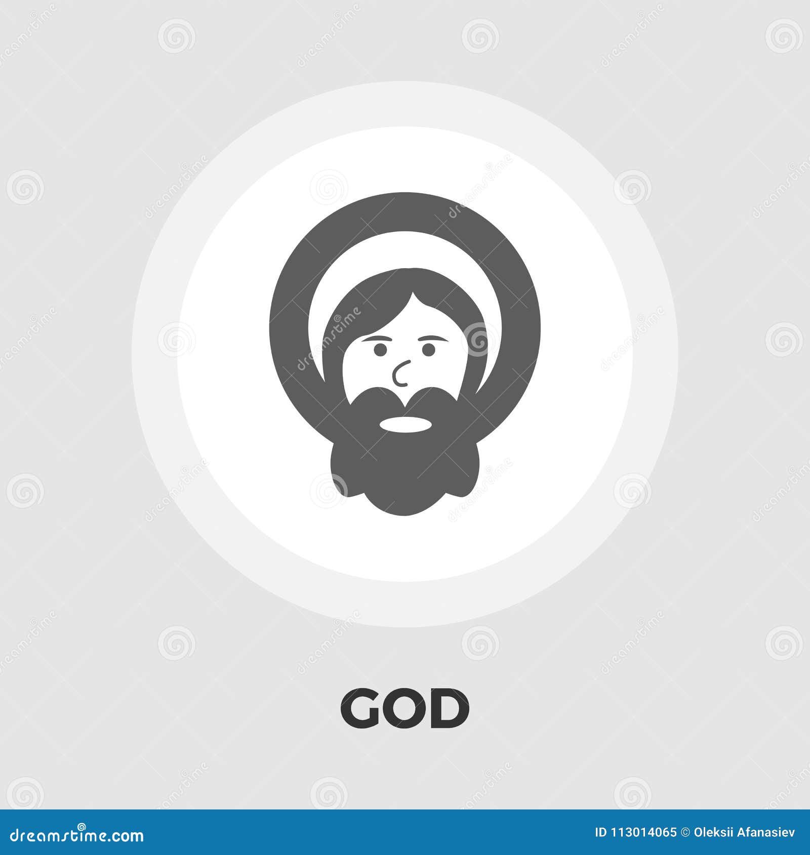 Icono plano de dios ilustración del vector. Ilustración de rezo - 113014065