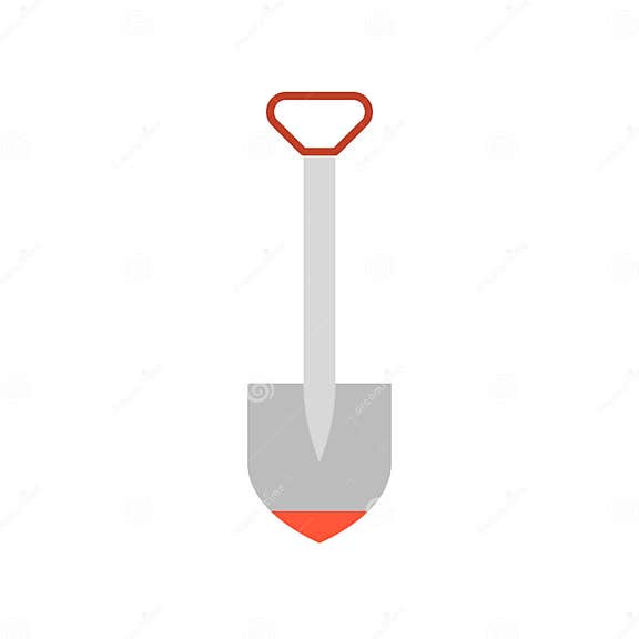 Icono plano de la azada ilustración del vector. Ilustración de plano ...