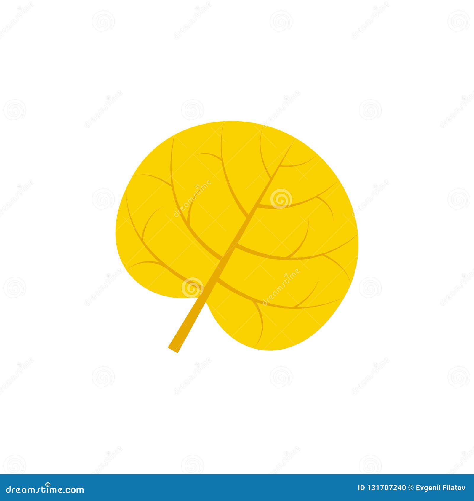 Icono Plano De La Hoja Reniforme Ilustración del Vector - Ilustración ...