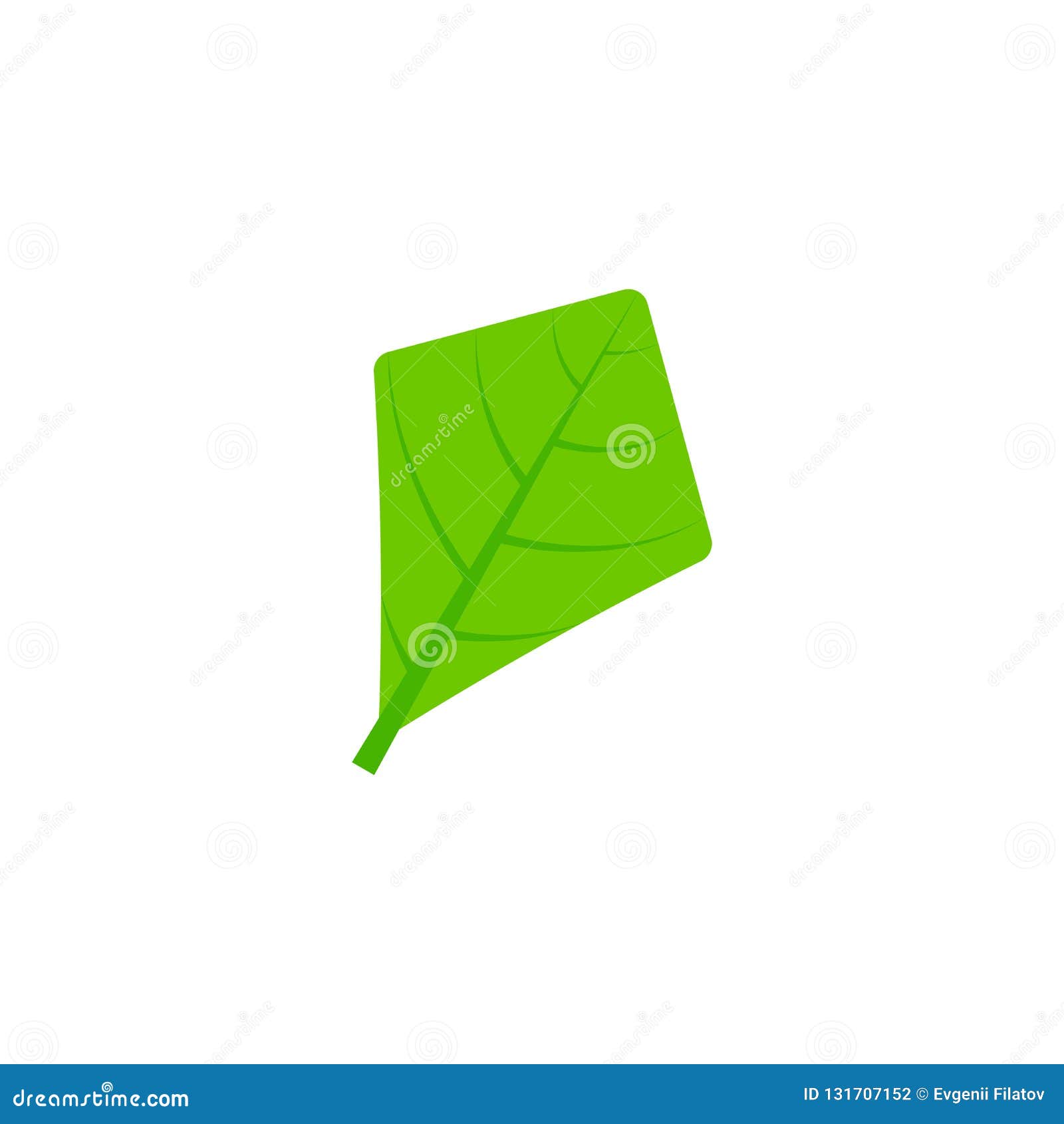 Icono Plano De La Hoja Romboidal Ilustración del Vector - Ilustración ...