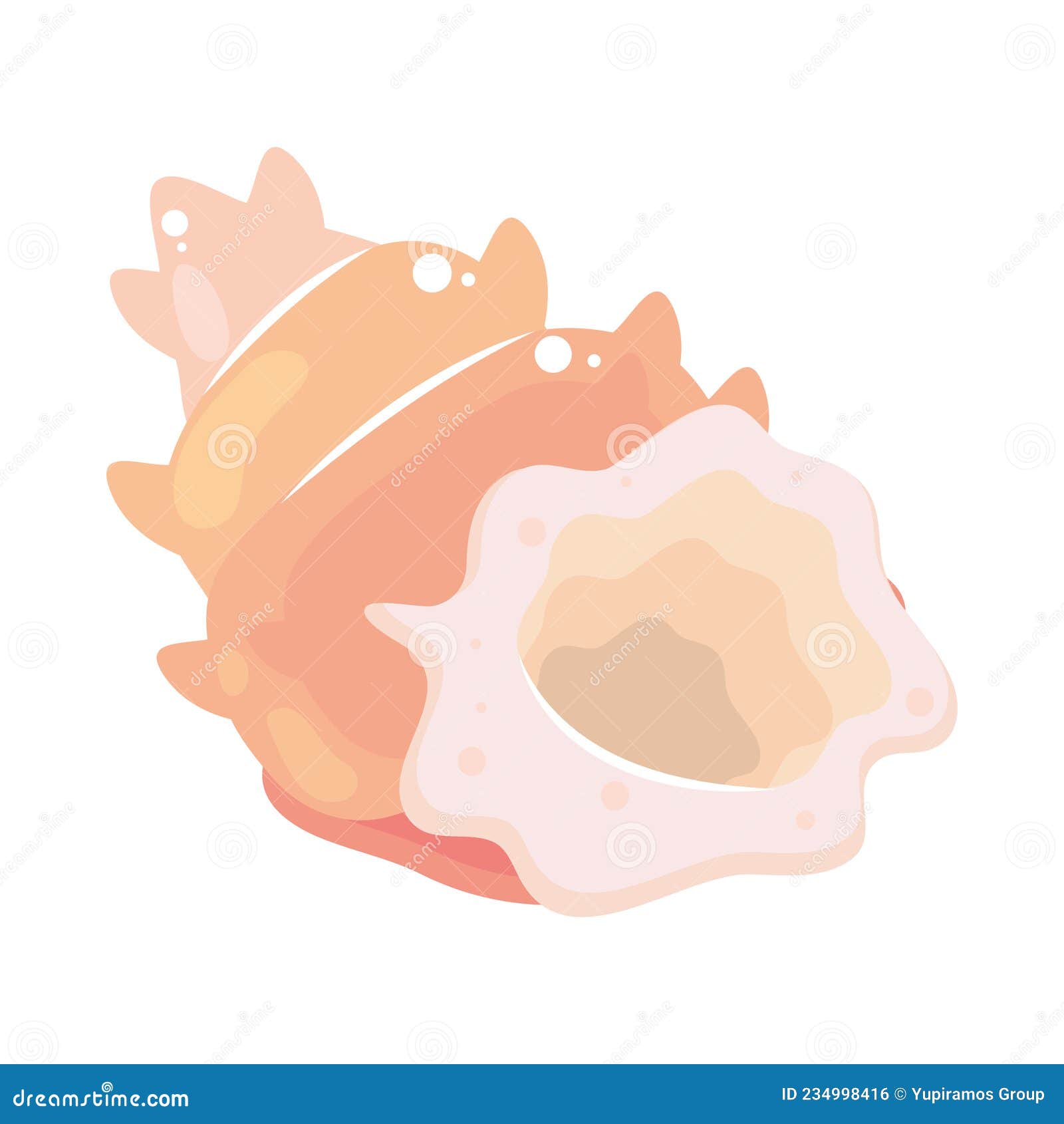 Icono plano de la shell ilustración del vector. Ilustración de icono ...