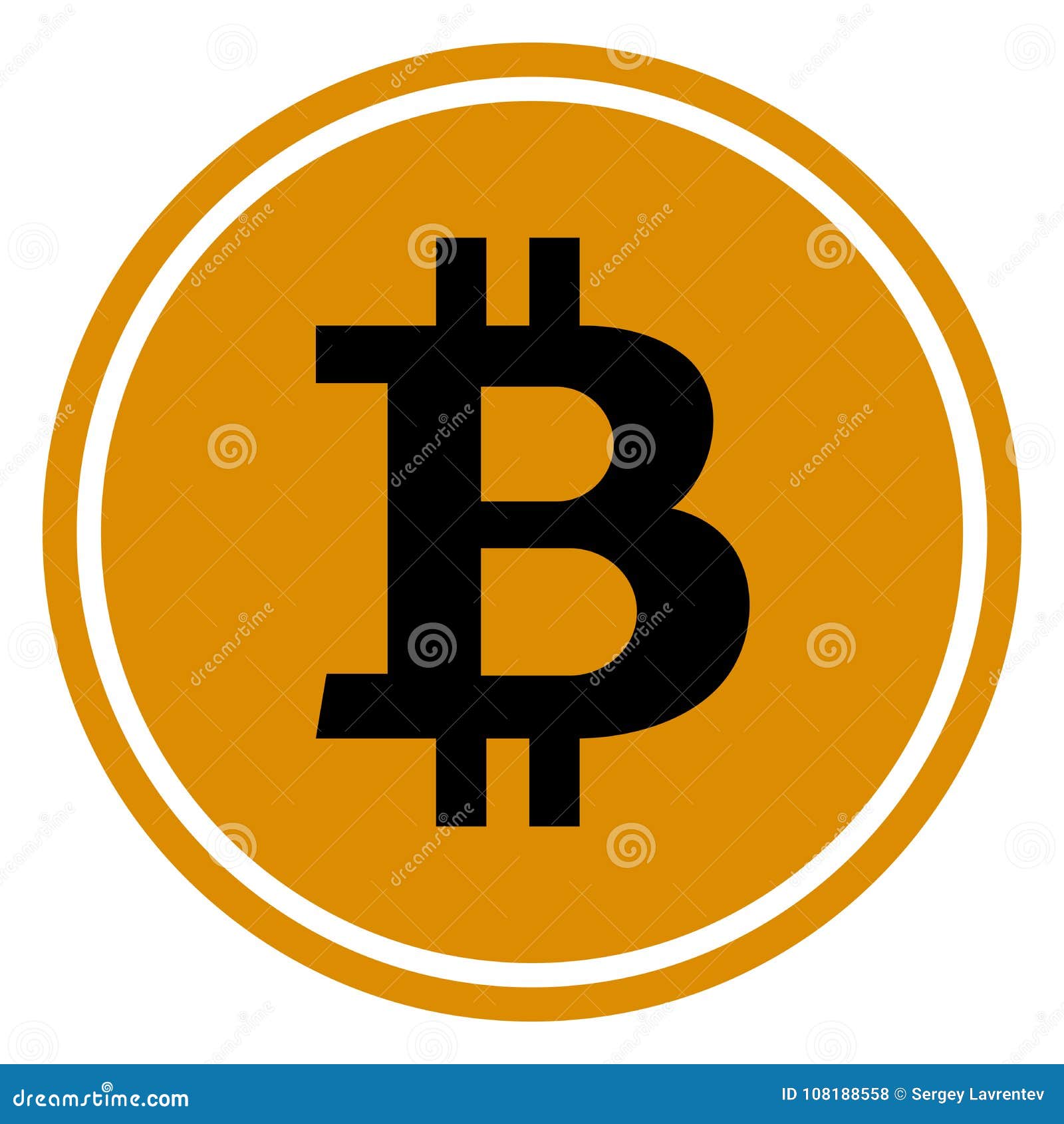 Icono Plano De Los Bitcoins Del Vector Ilustración del Vector ...