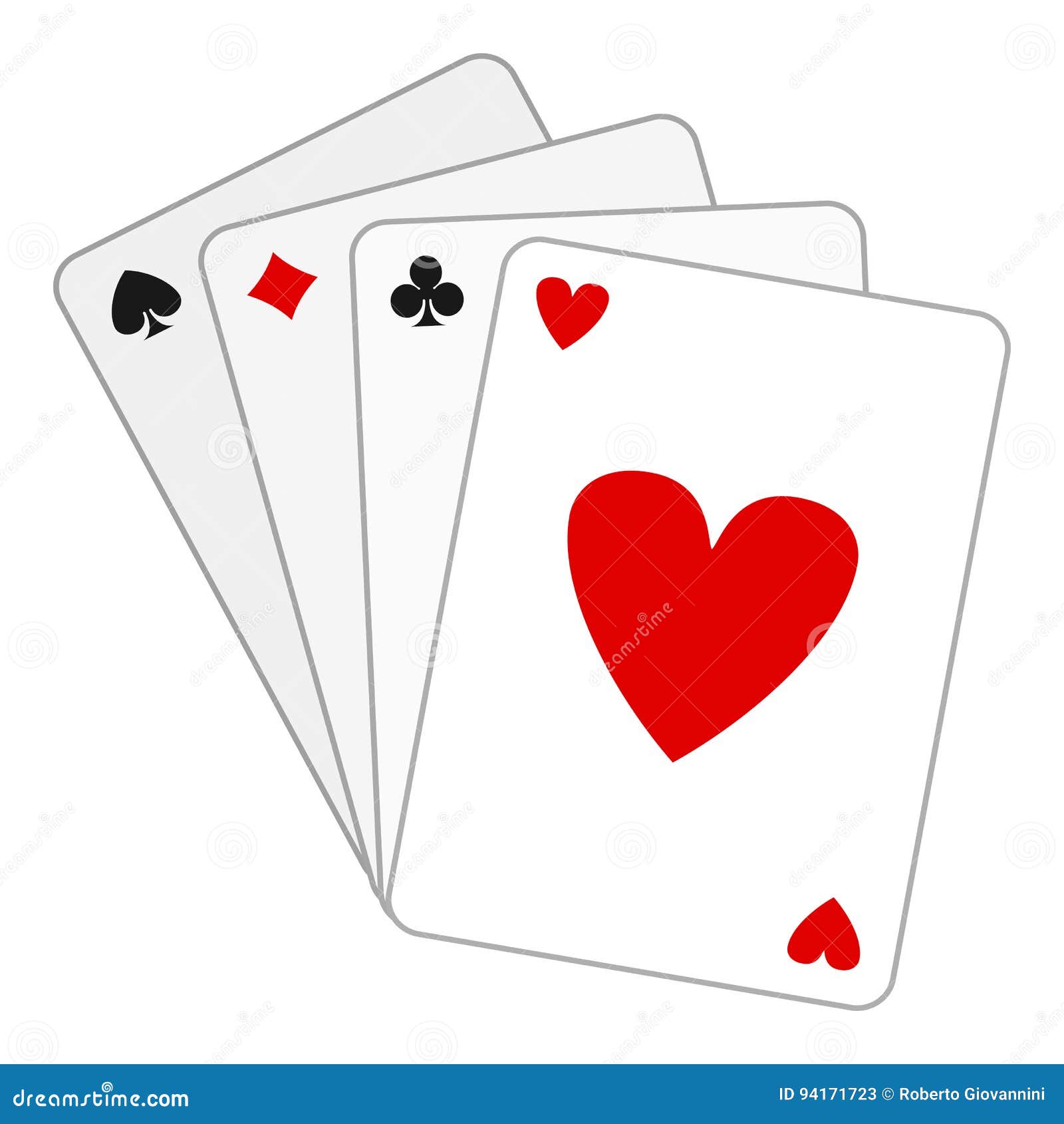 Icono Plano De Los Naipes Aislado En Blanco Ilustración del Vector ...