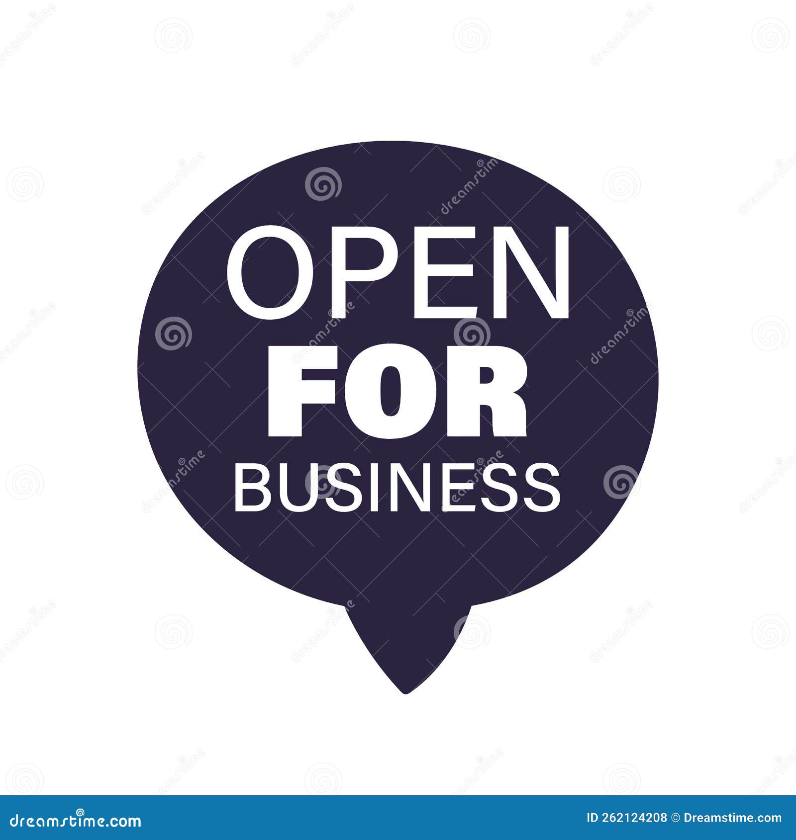 Icono Plano De Open for Business Vector Ilustración del Vector ...