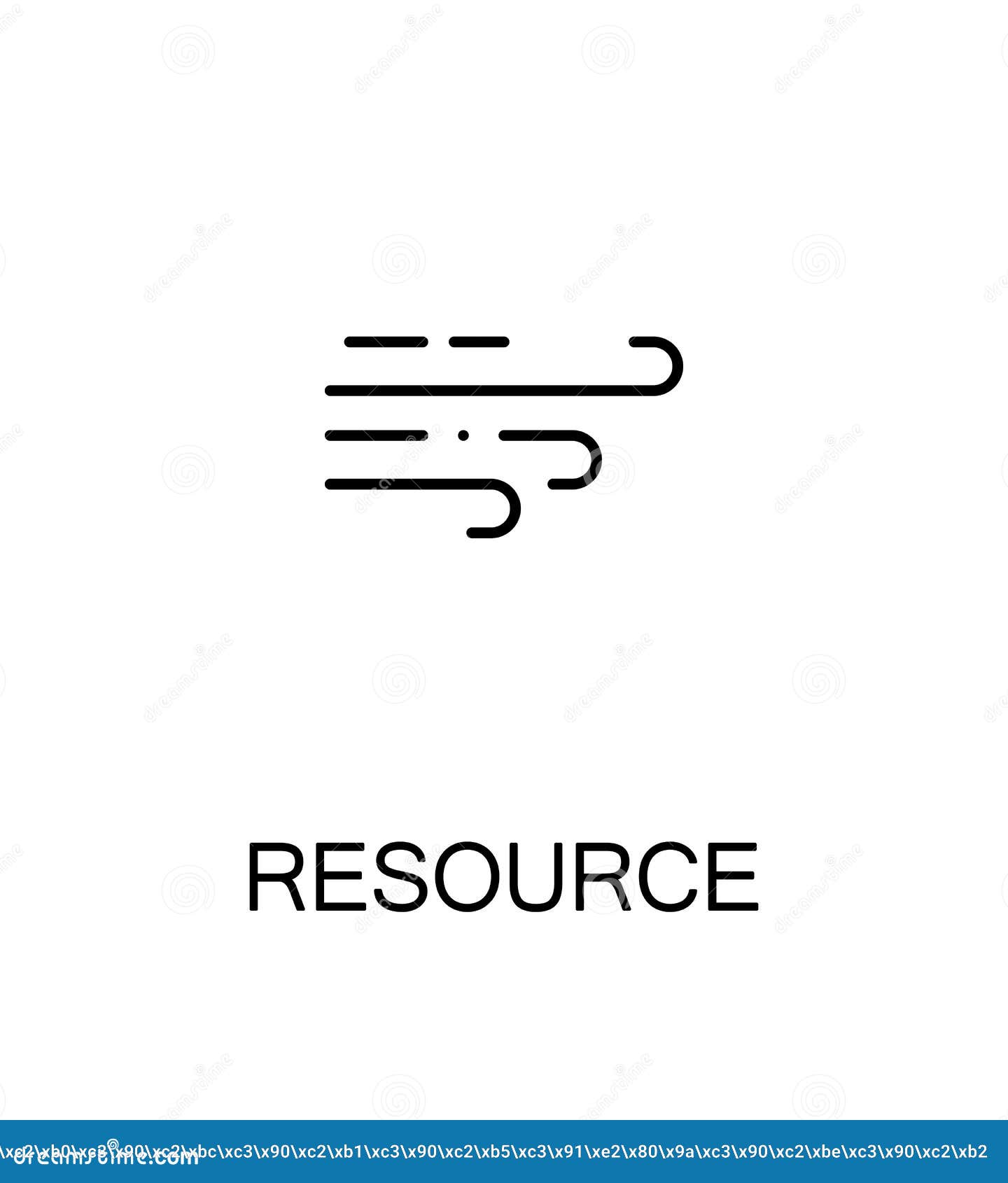 Icono plano de Resourse ilustración del vector. Ilustración de cubo ...