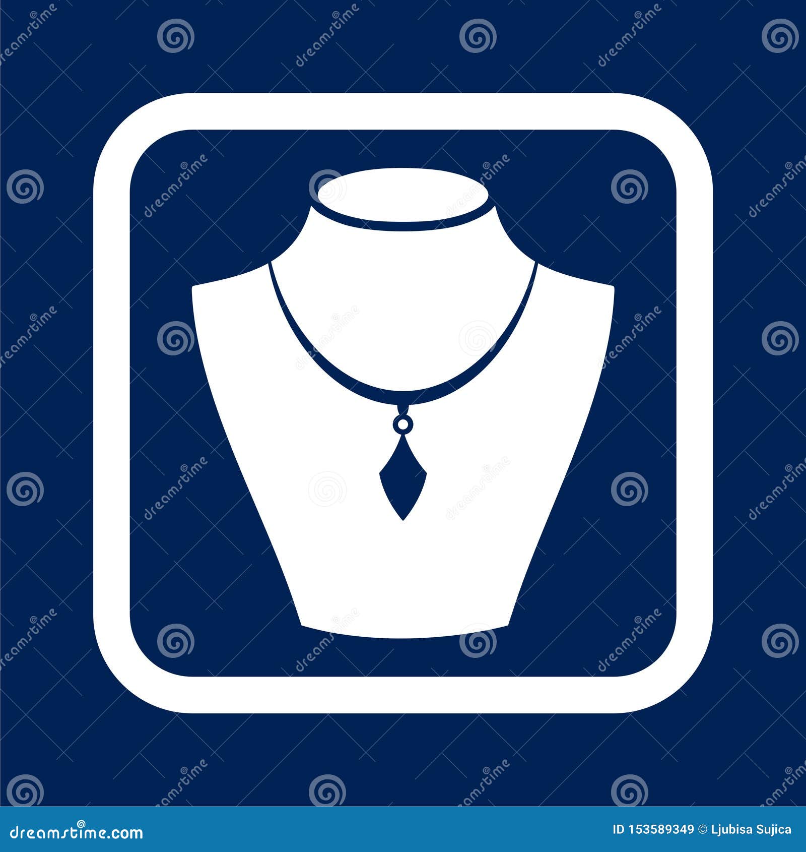 Icono Plano Del Collar - Ejemplo Ilustración del Vector - Ilustración ...