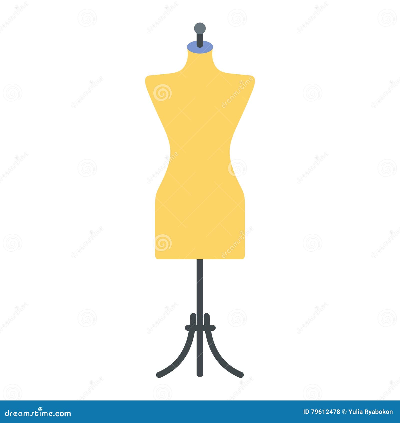 Icono Plano Del Modelo De Modista Ilustración del Vector - Ilustración ...