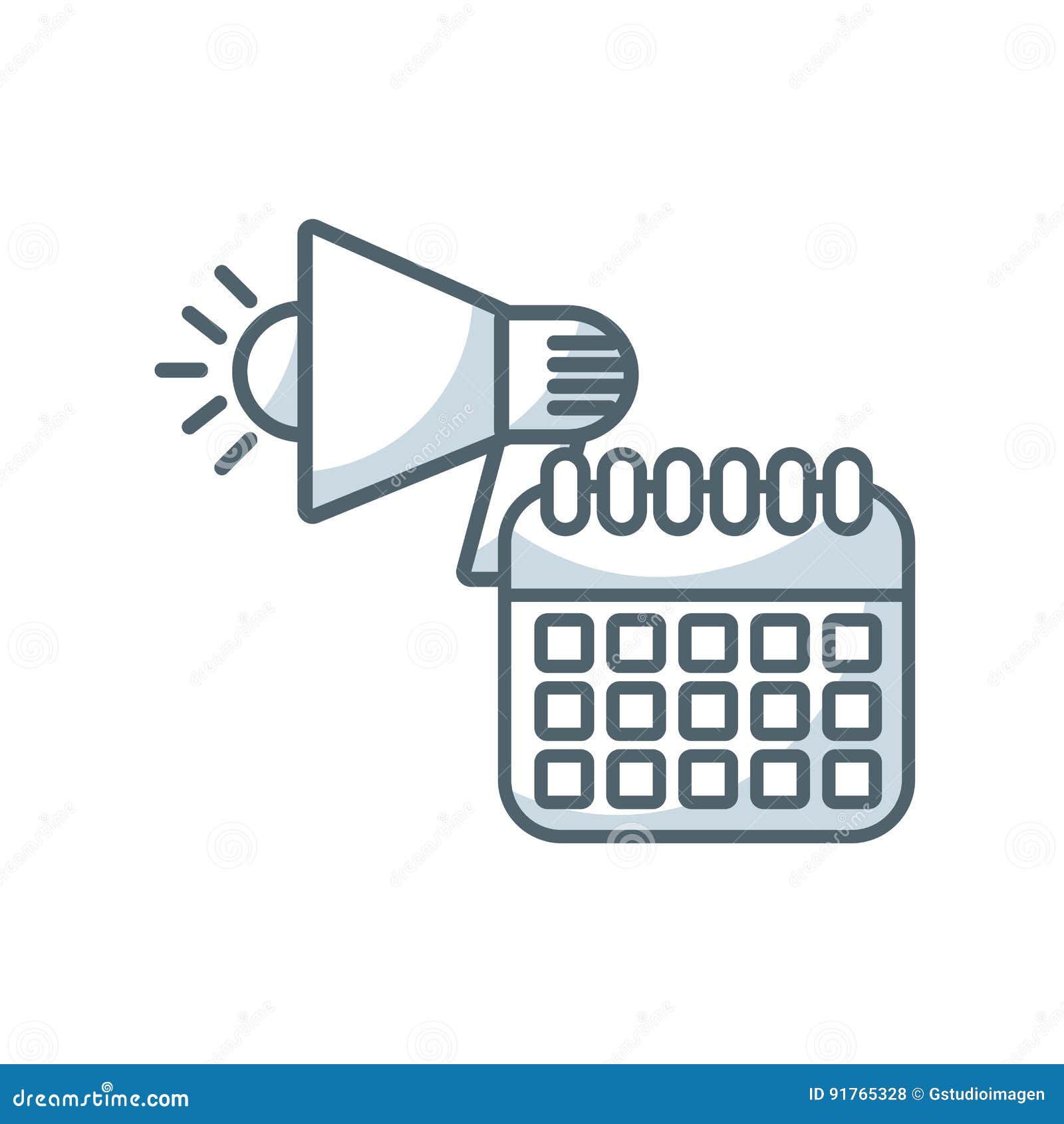 Icono Plano Del Recordatorio Del Calendario Ilustración del Vector ...