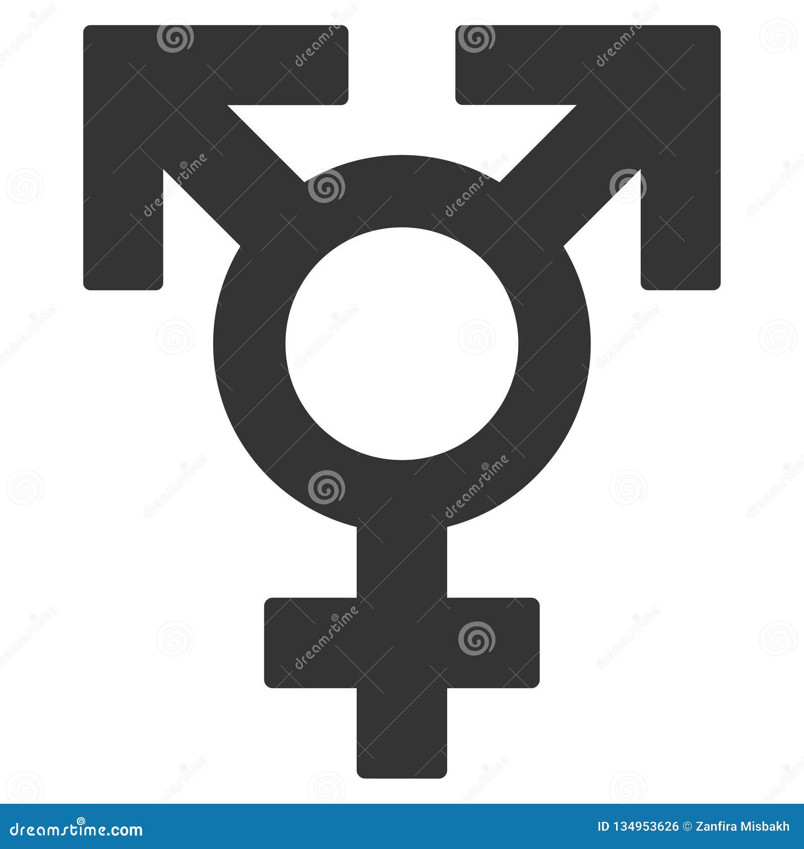 Icono Plano Del Sex Symbol De La Poliandria Ilustración Del Vector