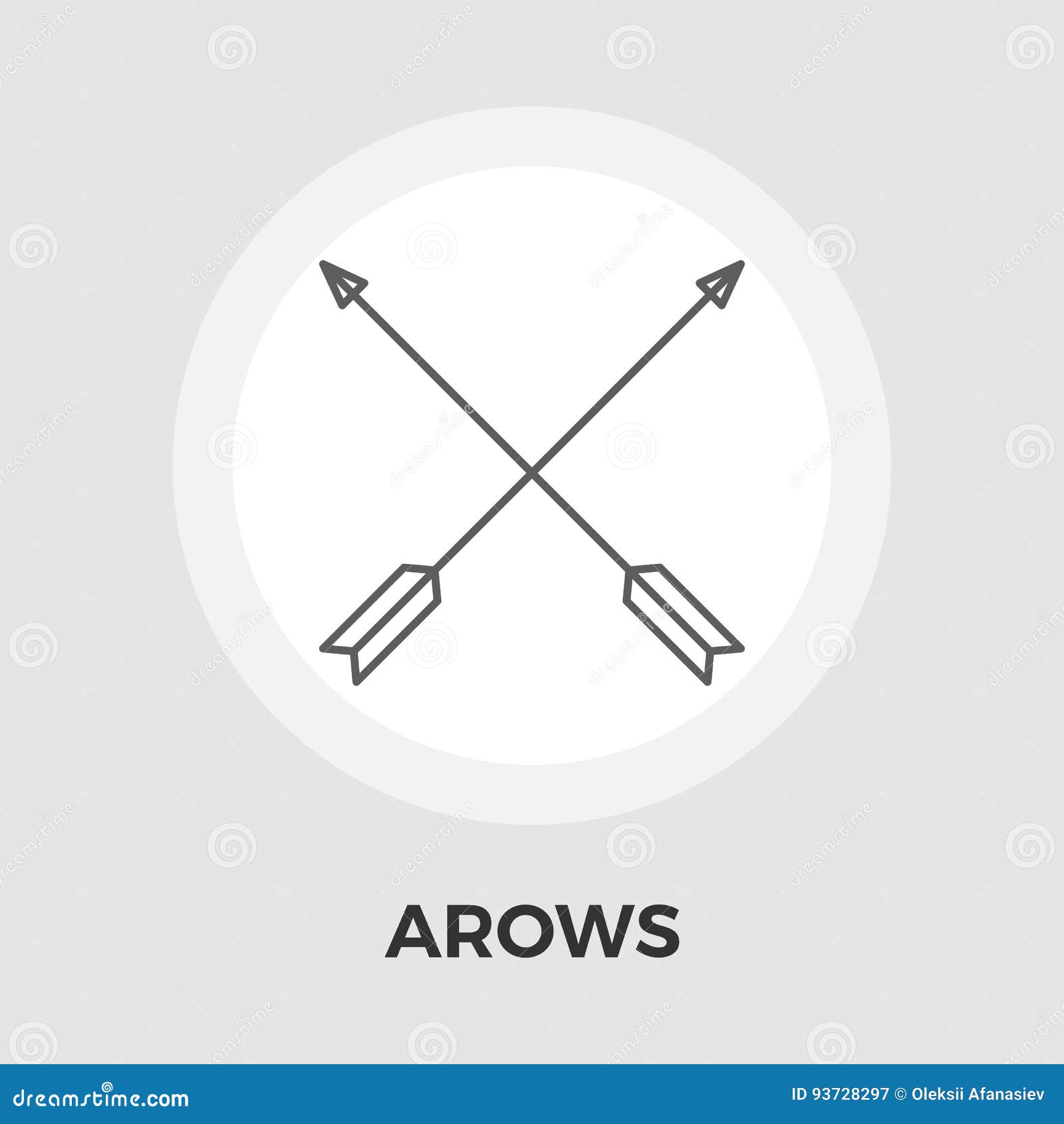 Icono Plano Del Vector De Arows Ilustración del Vector - Ilustración de ...