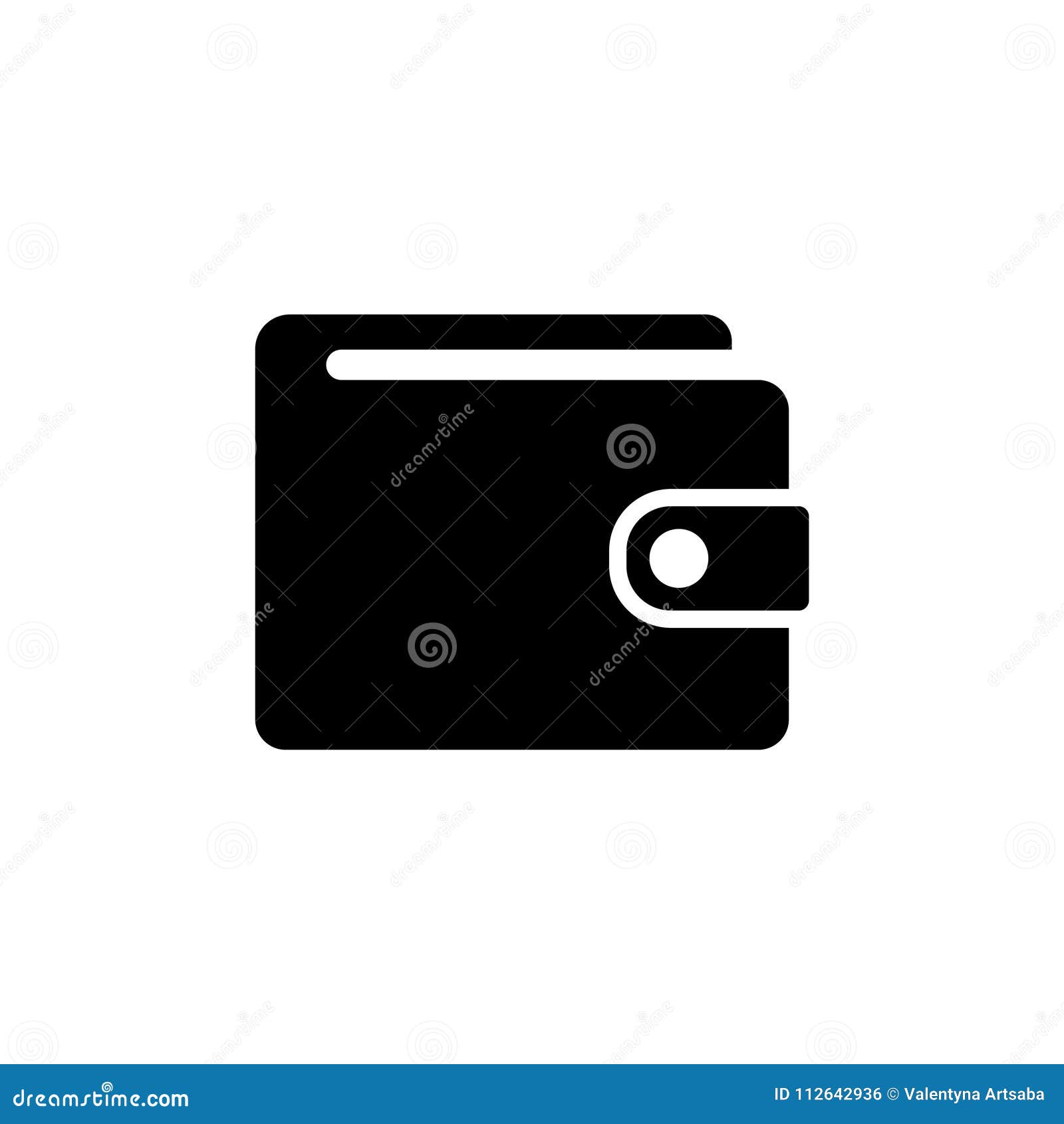 Icono Plano Del Vector De La Cartera Ilustración del Vector ...