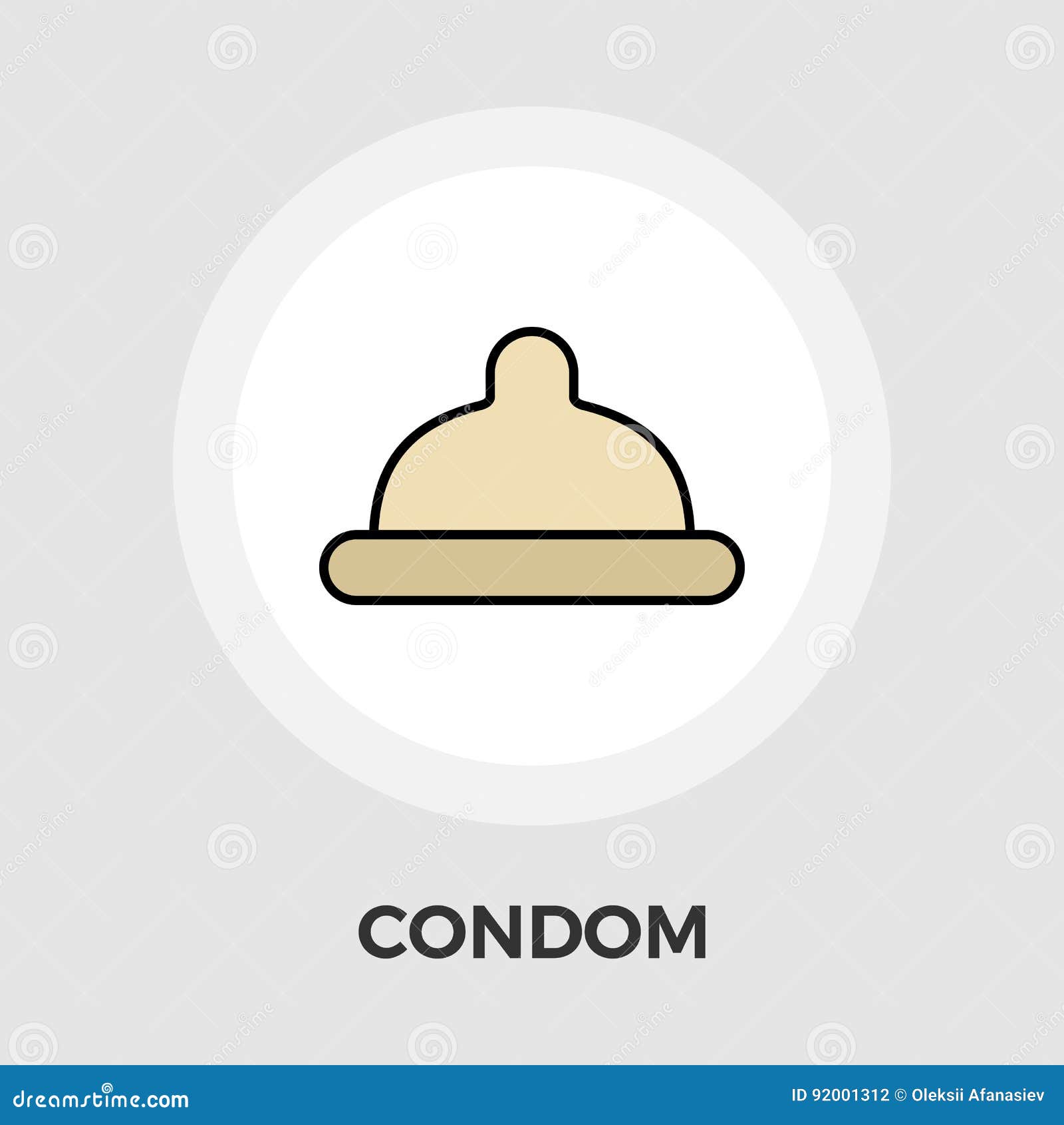 Icono Plano Del Vector Del Condón Ilustración del Vector - Ilustración ...