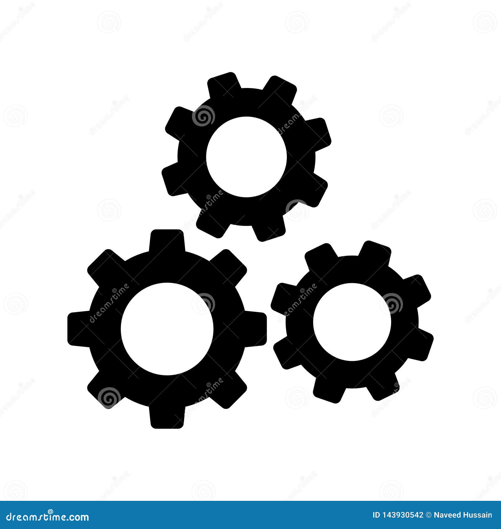 Icono Plano Del Vector Del Glyph De La Preferencia Ilustración Del