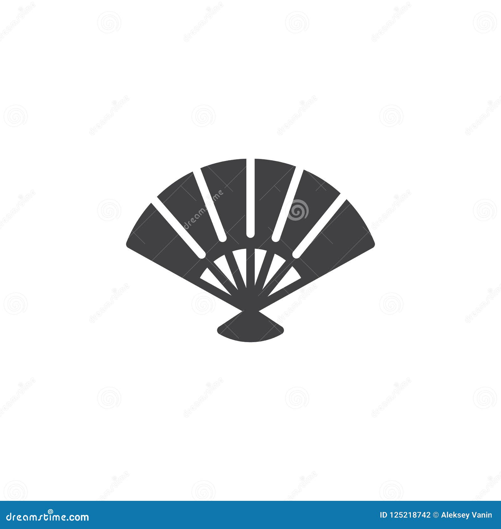 Icono Plegable Del Vector De La Fan Ilustración del Vector ...
