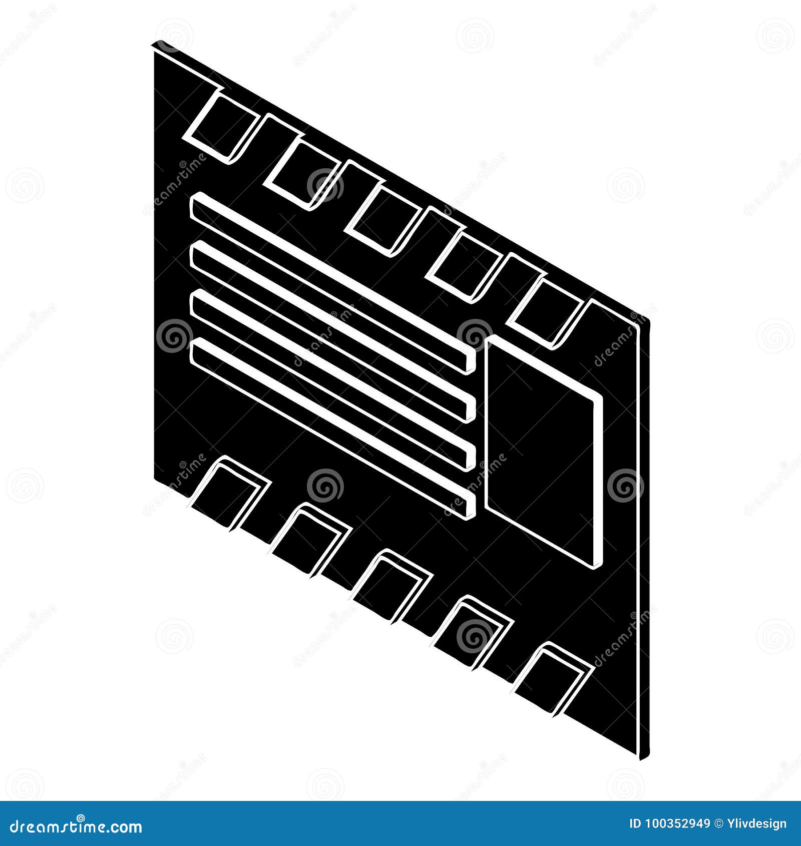 Icono Postal Del Sobre, Estilo Simple Ilustración del Vector ...