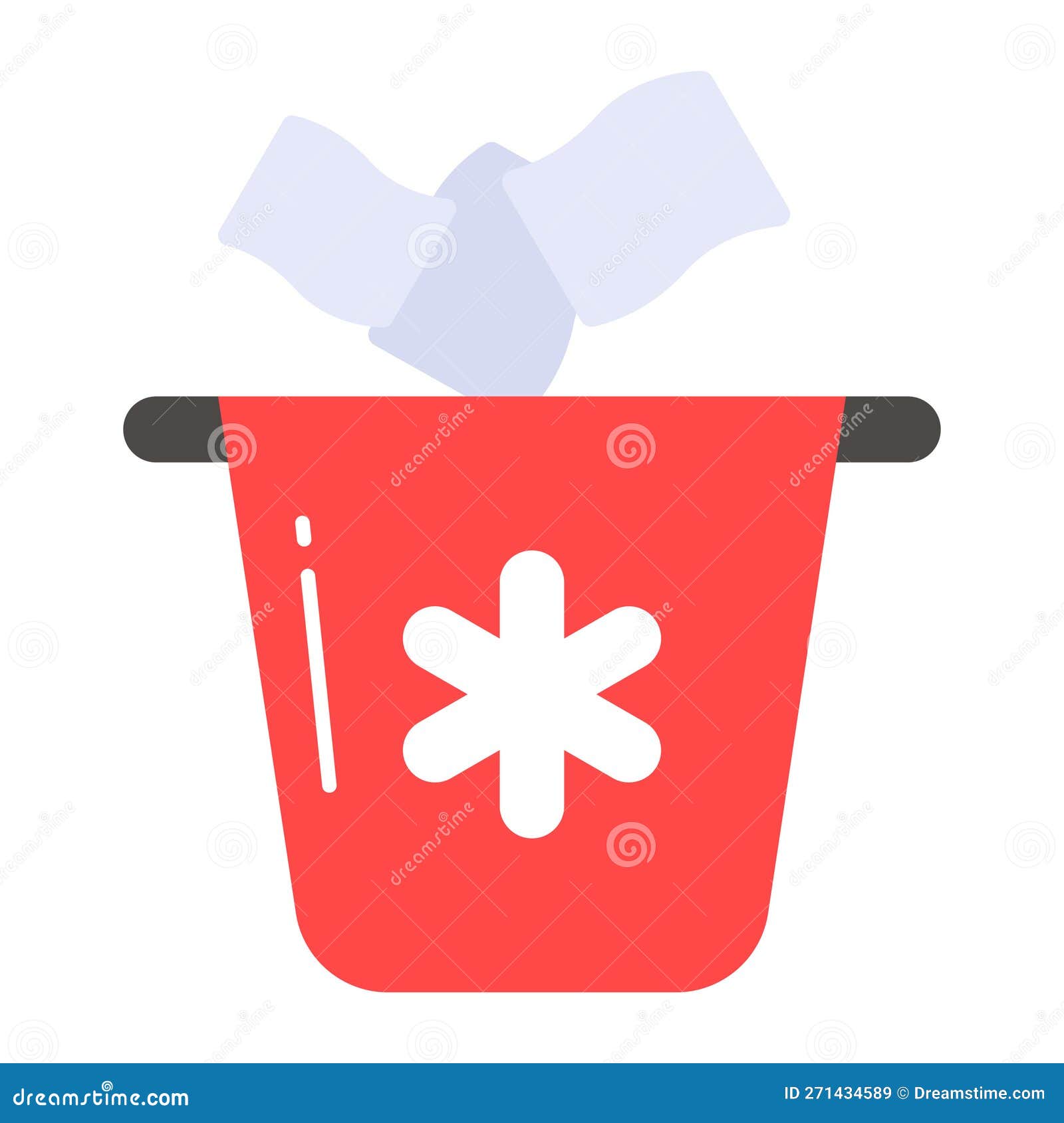 Icono Premium Del Vector De Estilo Moderno Y De Moda Del Basurero ...