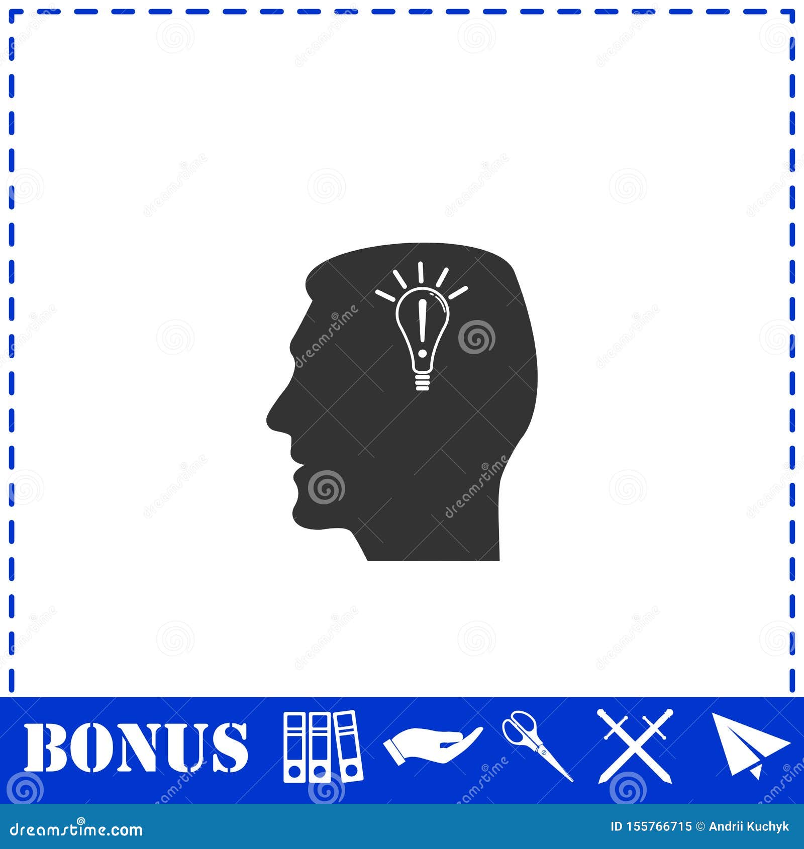 Icono Principal De La Idea Completamente Ilustración del Vector ...