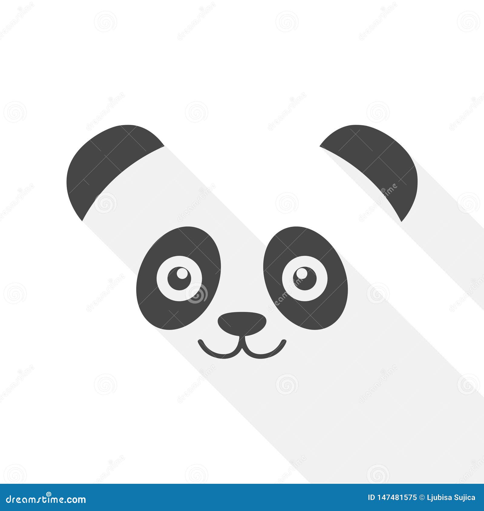 Icono Principal De La Panda - Ejemplo Del Vector Ilustración del Vector ...