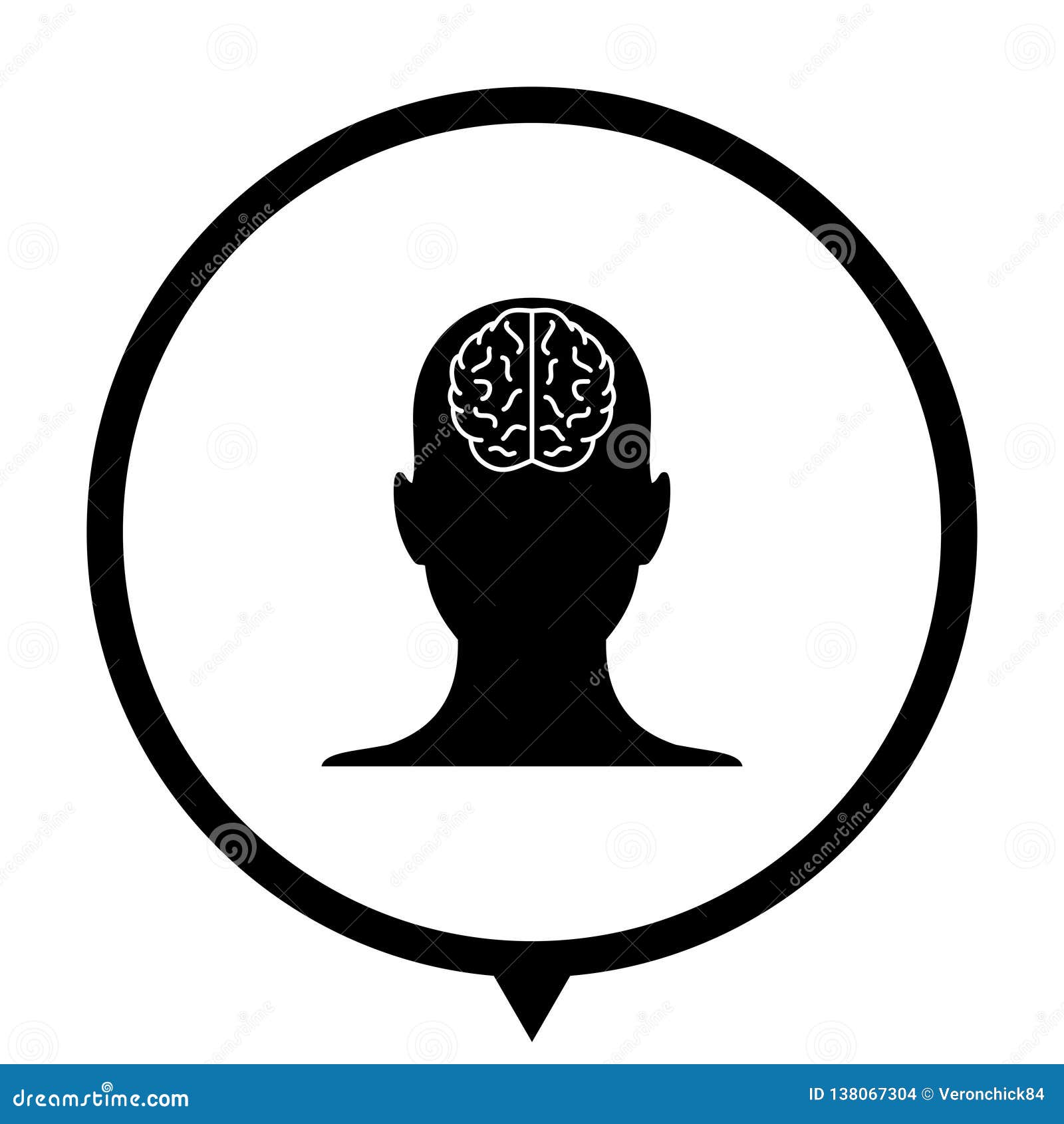 Icono Principal Humano Para El Diseño Web Ilustración del Vector ...